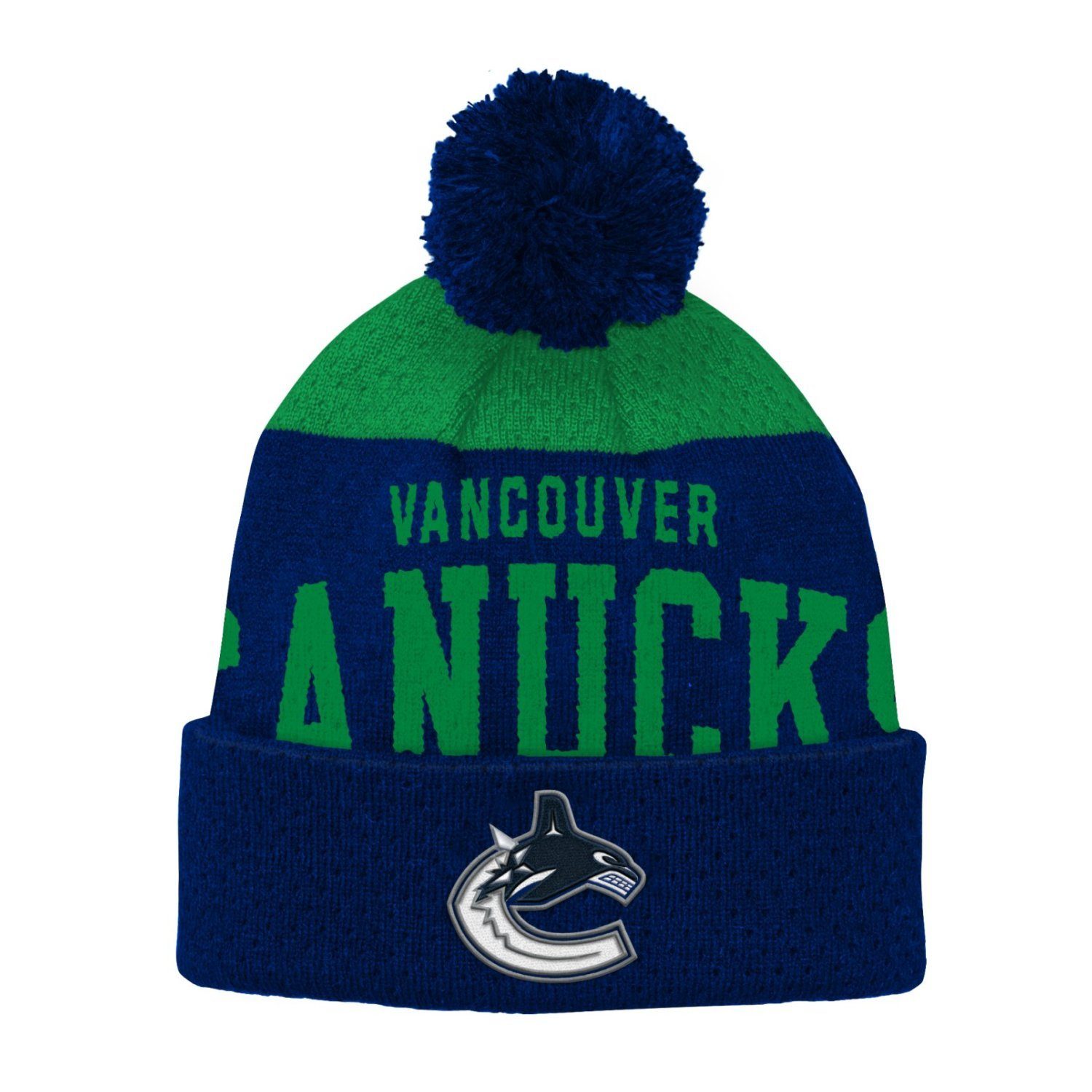 Outerstuff Baseball Cap NHL STRETCHARK KNIT Vancouver Canucks