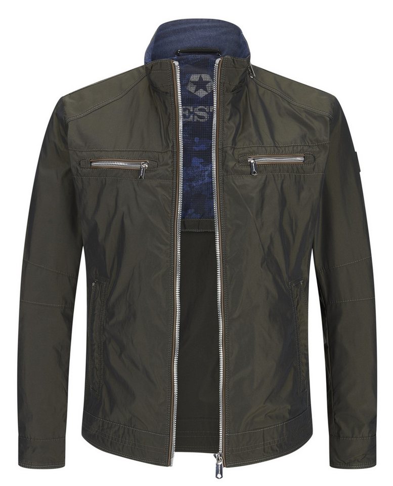 Milestone Funktionsjacke Mscapo Mit Logo Badge Und Kontrastpaspeln