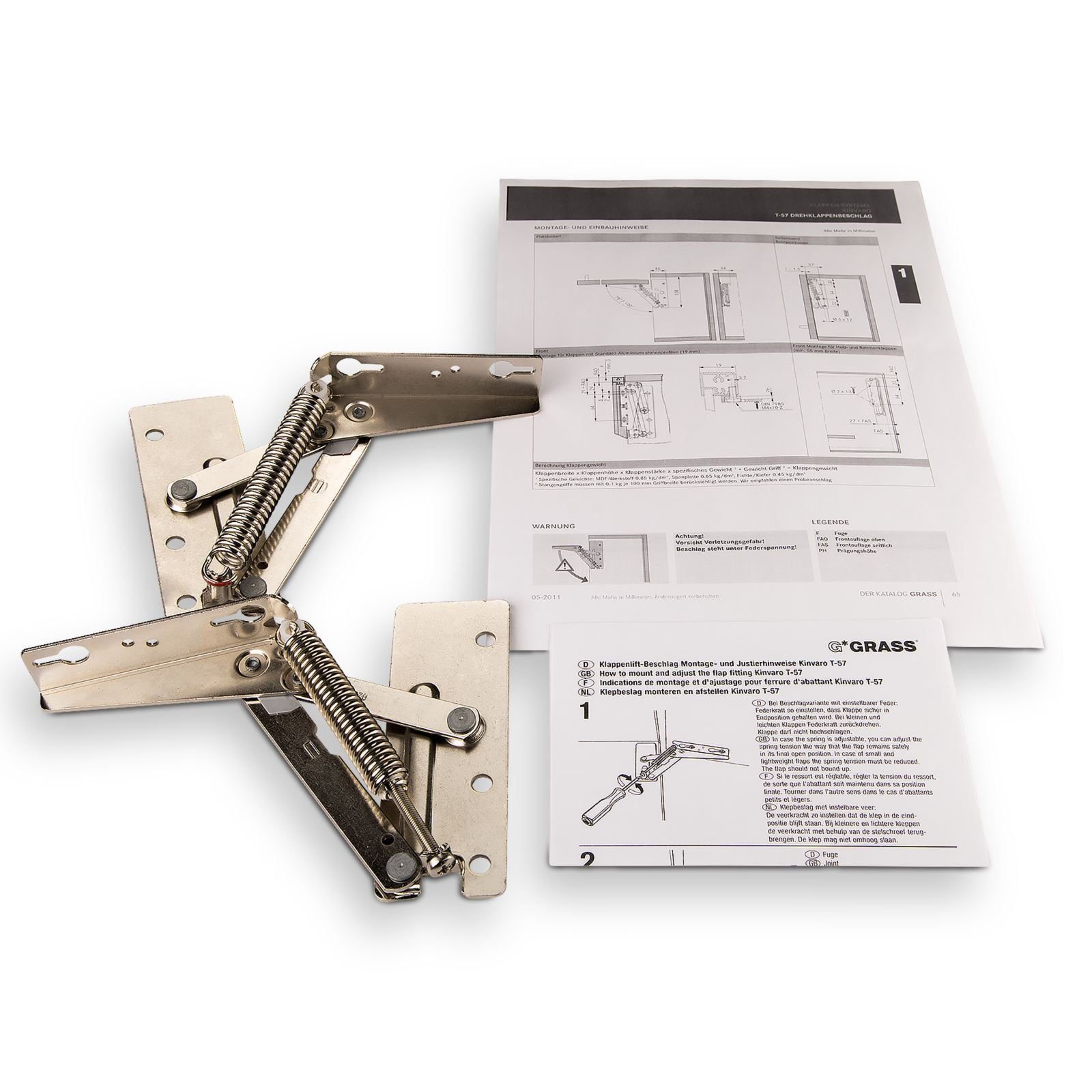 So Tech® Möbelbeschlag Grass Kinvaro T 57 Hochklappbeschlag T 57 Links