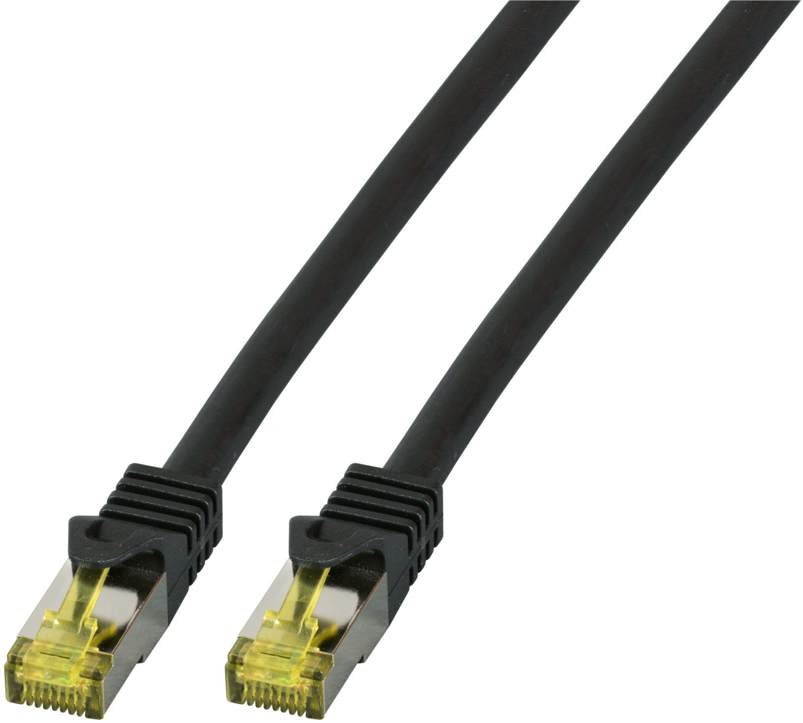 EFB ELEKTRONIK EFB ELEKTRONIK RJ45 Patchkabel S/FTP, LSZH 10,00m schwarz Cat.7 Roh... Netzwerkkabel