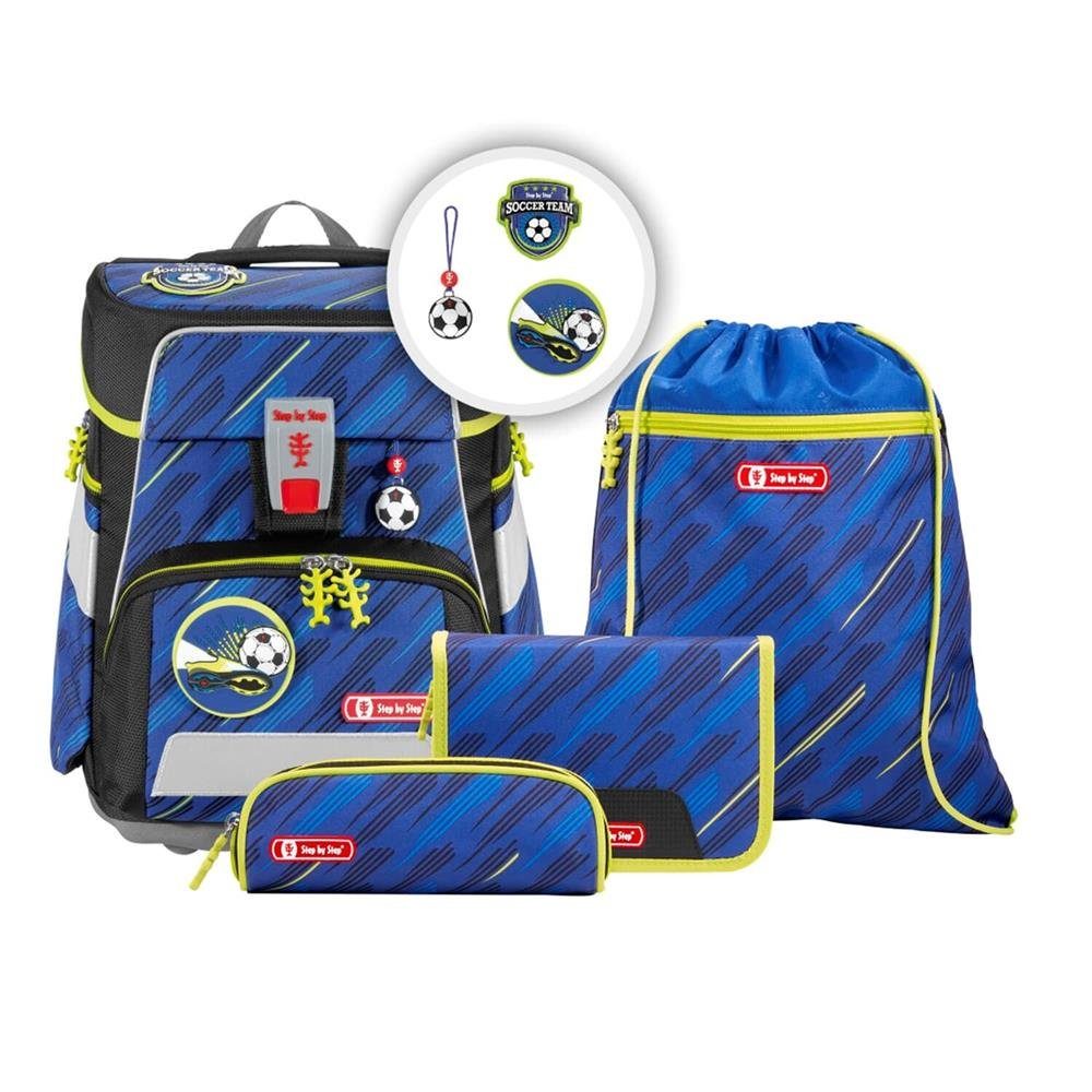 Step by Step Schulranzen SPACE Schulranzen-Set "Soccer Team", 5-teilig 20L Schulrucksack ...