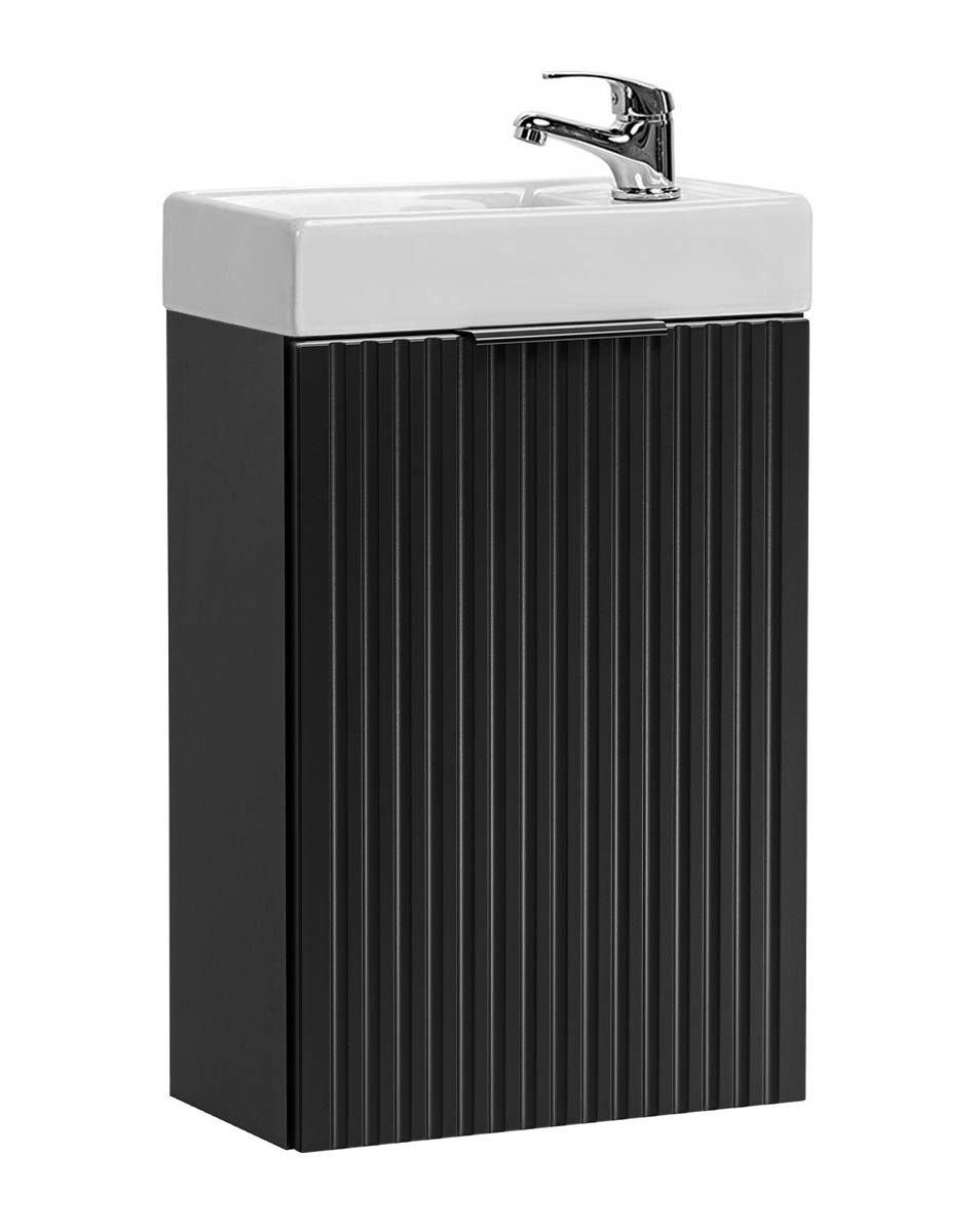 Einfachgutemoebel Waschtisch Set Badezimmer Waschplatz Blackened 60cm