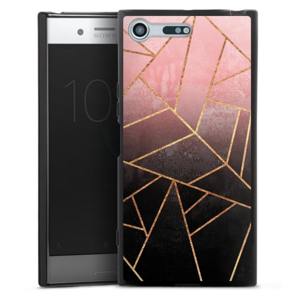 Deindesign Handyhülle Pink And Black Stone Sony Xperia Xz Premium
