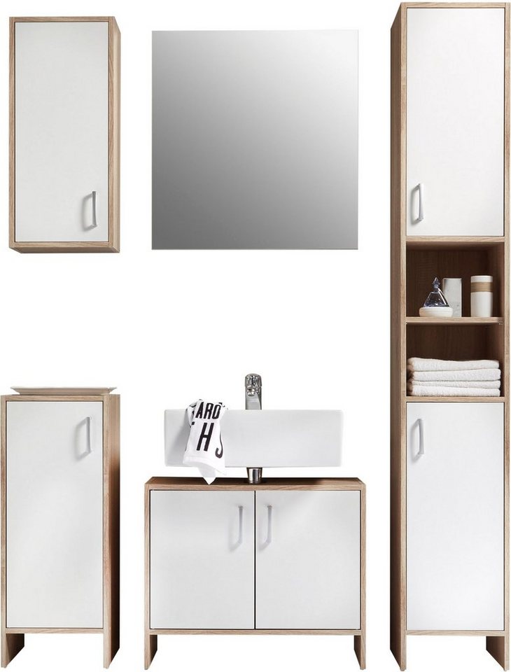 Basic By Balculina Badmöbel Set Oslo Badezimmerset Schrankset Badset