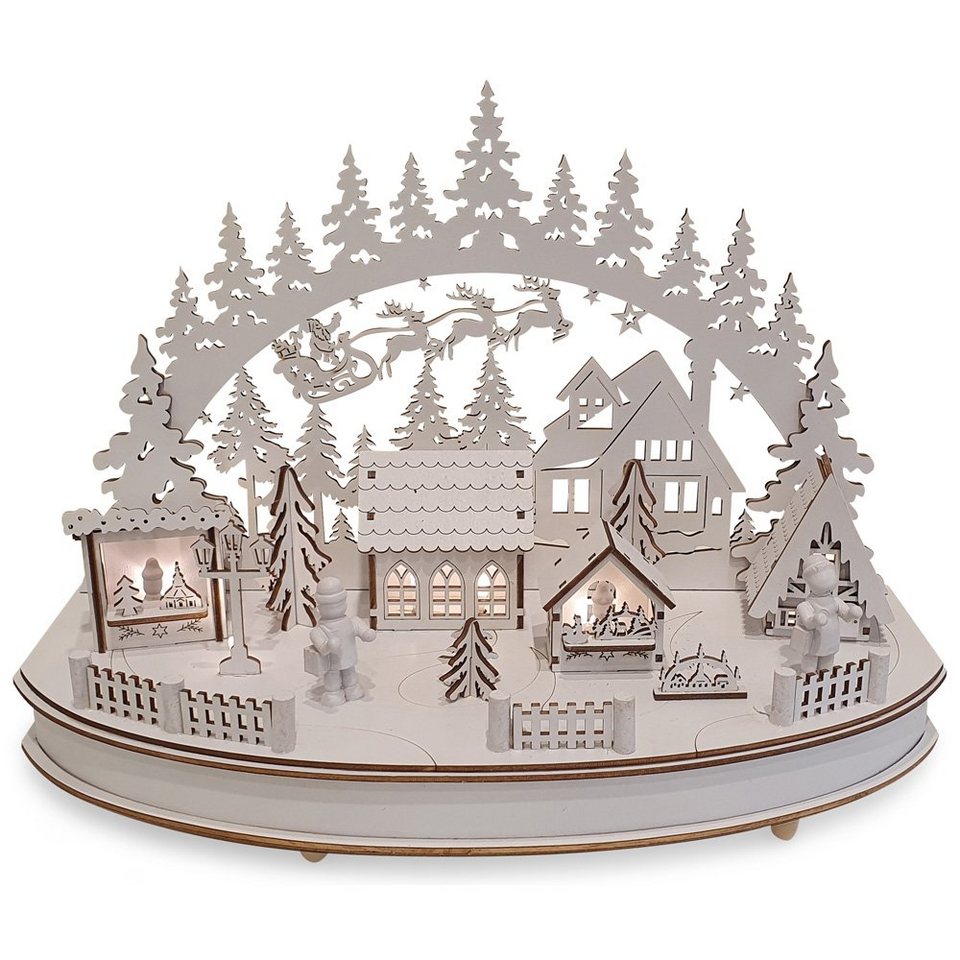 Riffelmacher And Weinberger Led Schwibbogen Weihnachtsmarkt Mit Timer Und