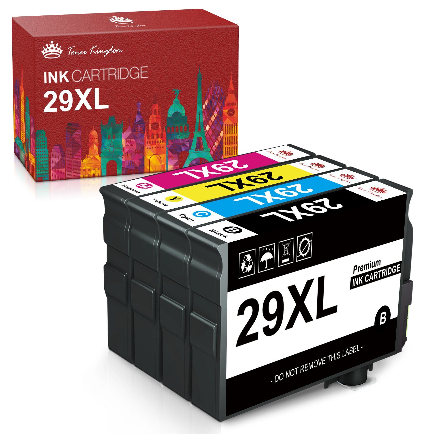 Toner Kingdom 4er Xxl Für 29 Xl Epson Multipack Tintenpatrone Xp 235