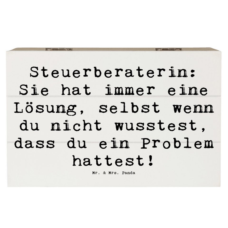 Mr. & Mrs. Panda Dekokiste 19 x 12 cm Spruch Steuerberaterin: Sie hat ... Mr. & Mrs. Panda Dekokiste 19 x 12 cm Spruch Steuerberaterin: Sie hat ...