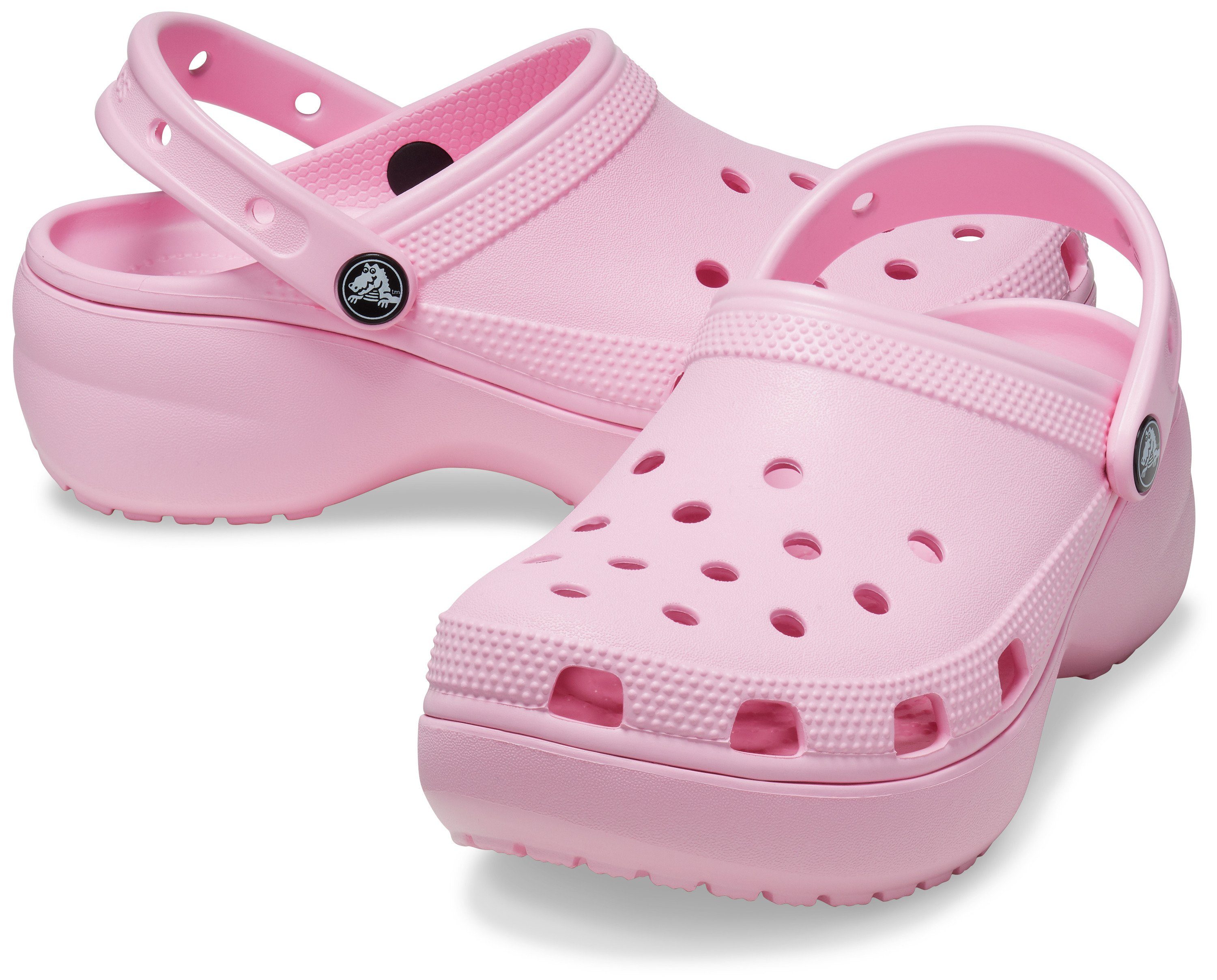 Crocs Crocs Classic Platform Clog W Pantolette, Das gewohnte Obermaterial des Classic Clogs