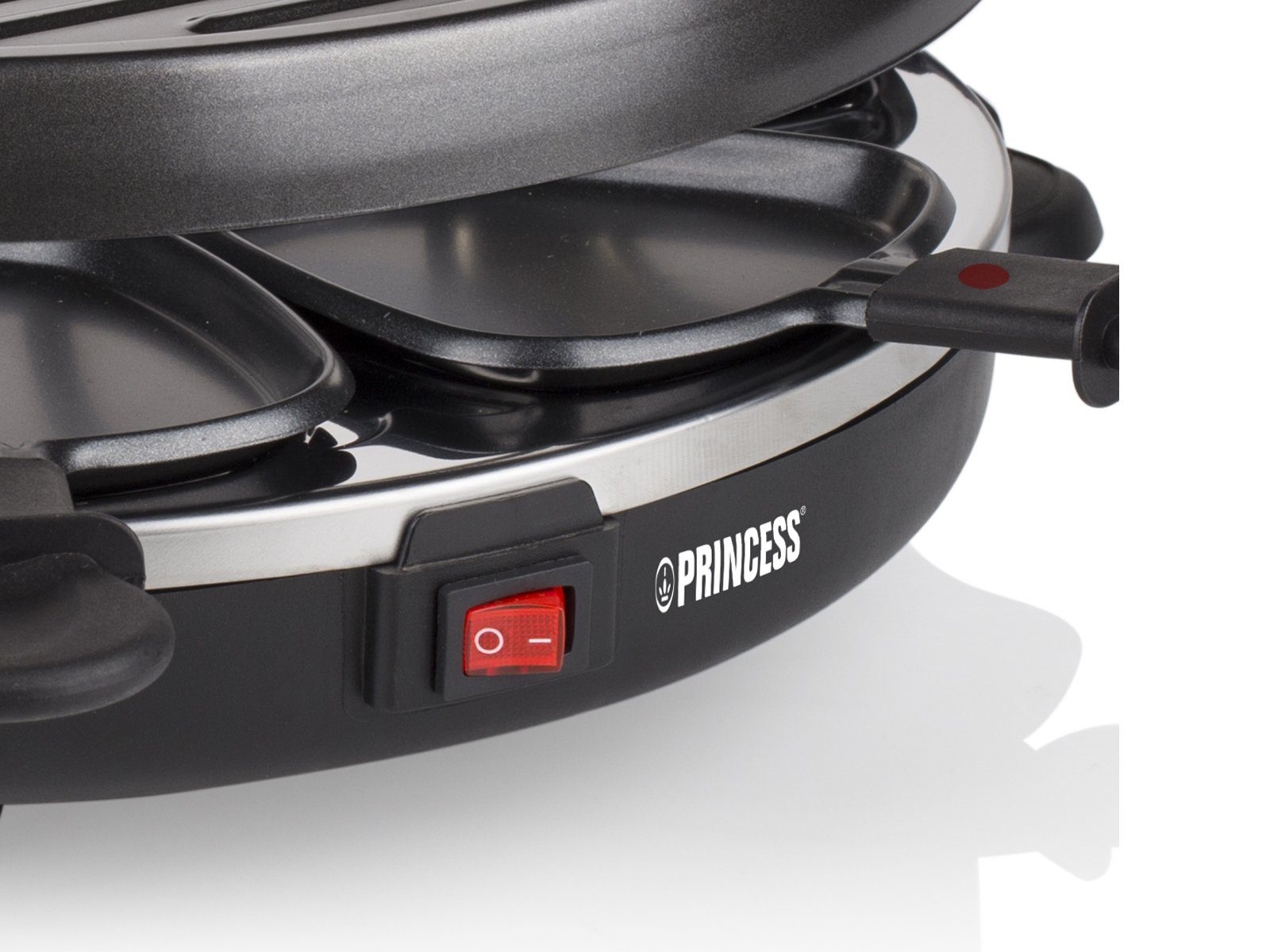 PRINCESS Raclette, 6 Raclettepfännchen, 800 W, Gerät für 2-6 Personen ...
