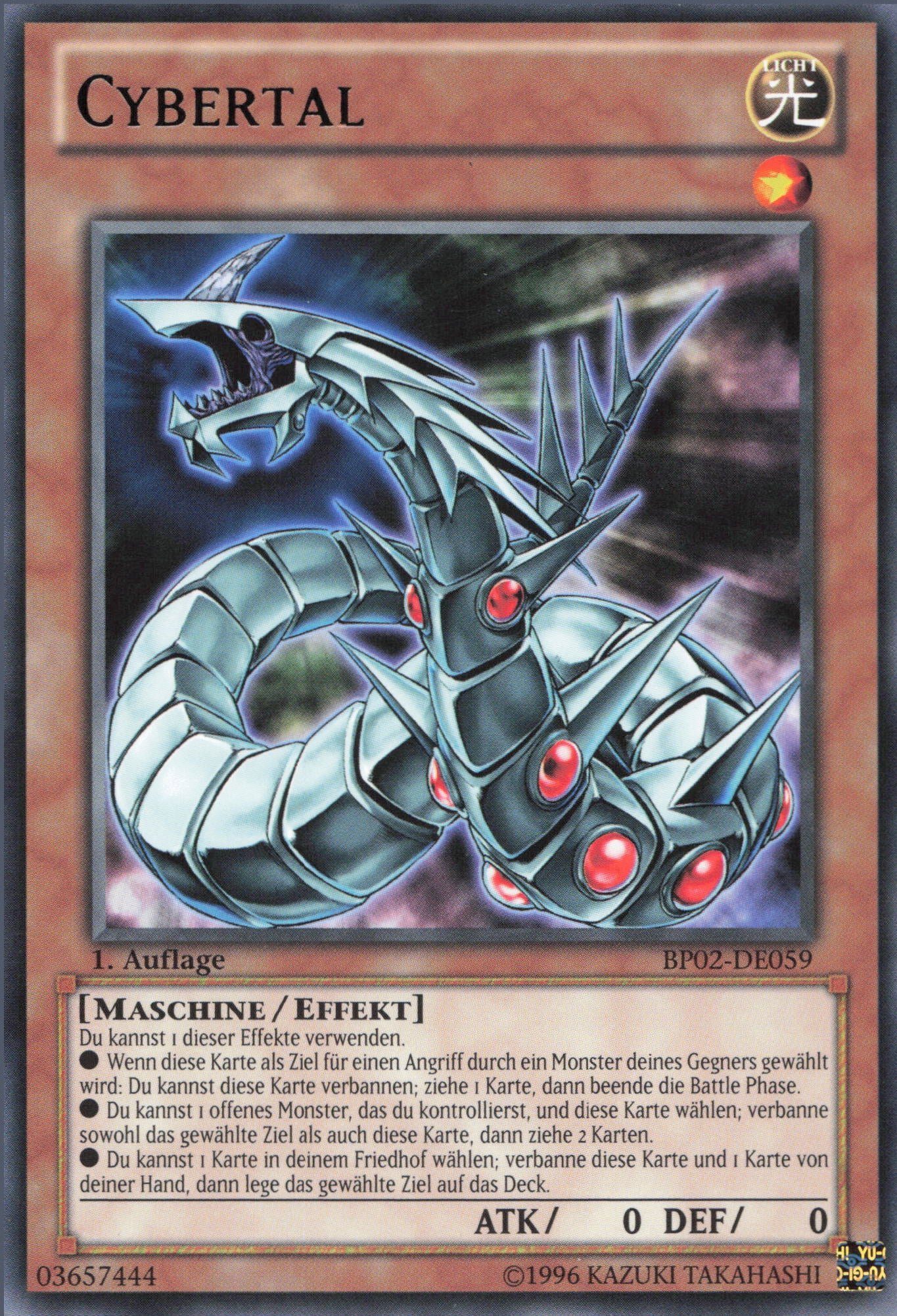 ReCollectibles Sammelkarte YuGiOh Karte Cybertal (V.2) deutsch, Yu-Gi-Oh! Karte BP02-DE059 Rare