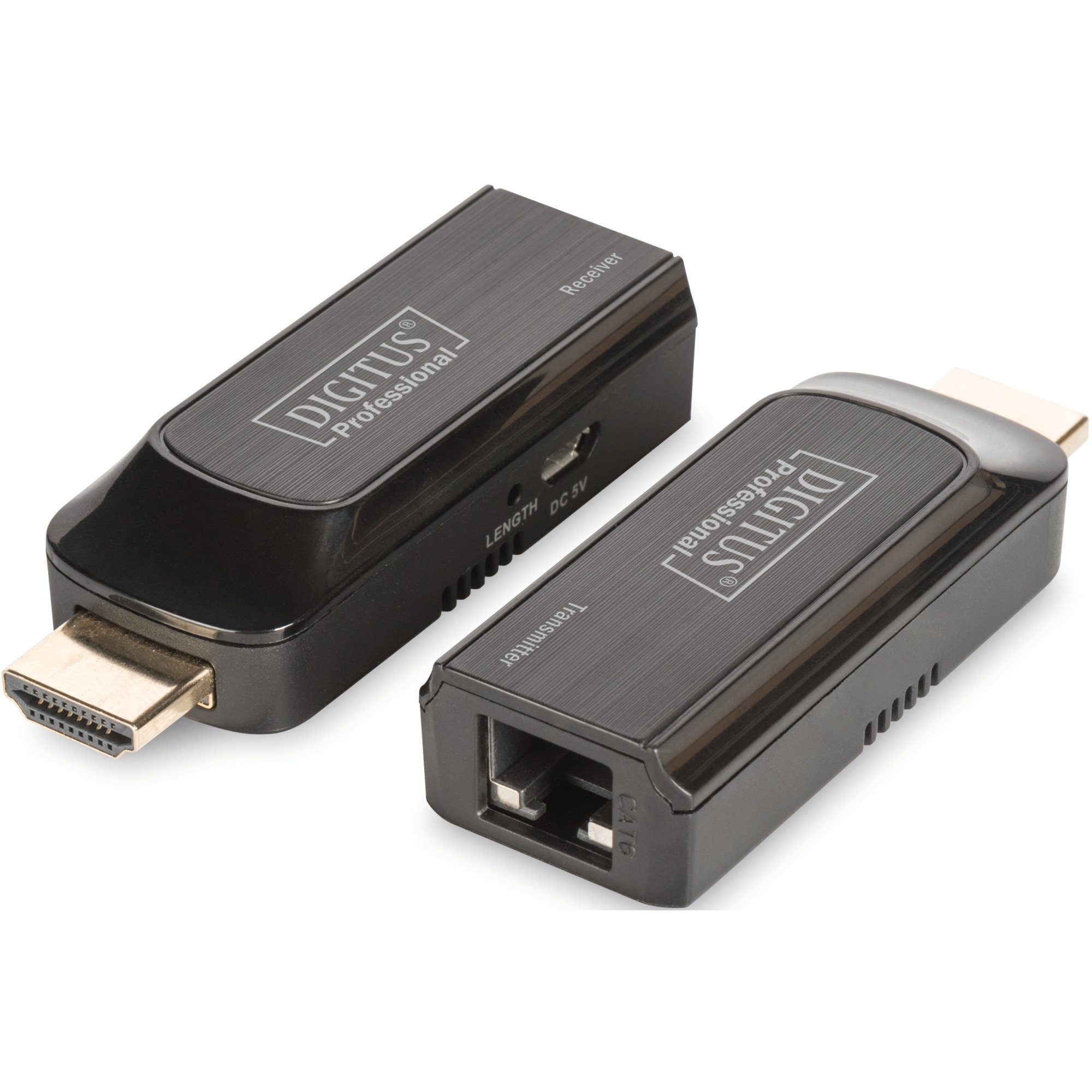 Digitus Digitus Mini HDMI Extender Set, HDMI Verlängerung Netzwerk-Switch