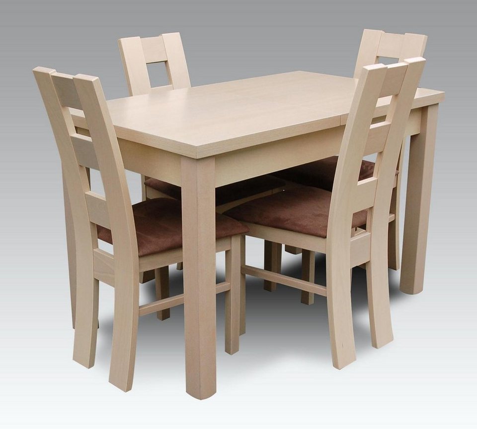 Jvmoebel Essgruppe Essgarnituren Designer Esszimmer Garnitur Tisch 4