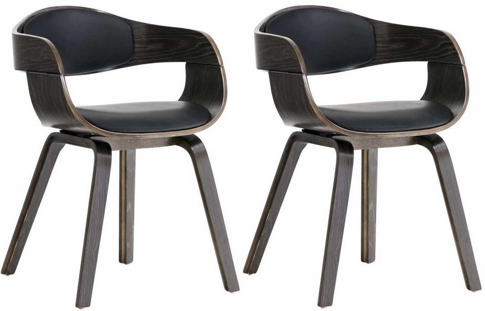 Clp Esszimmerstuhl Kingston Kunstleder 2er Set Holzgestell