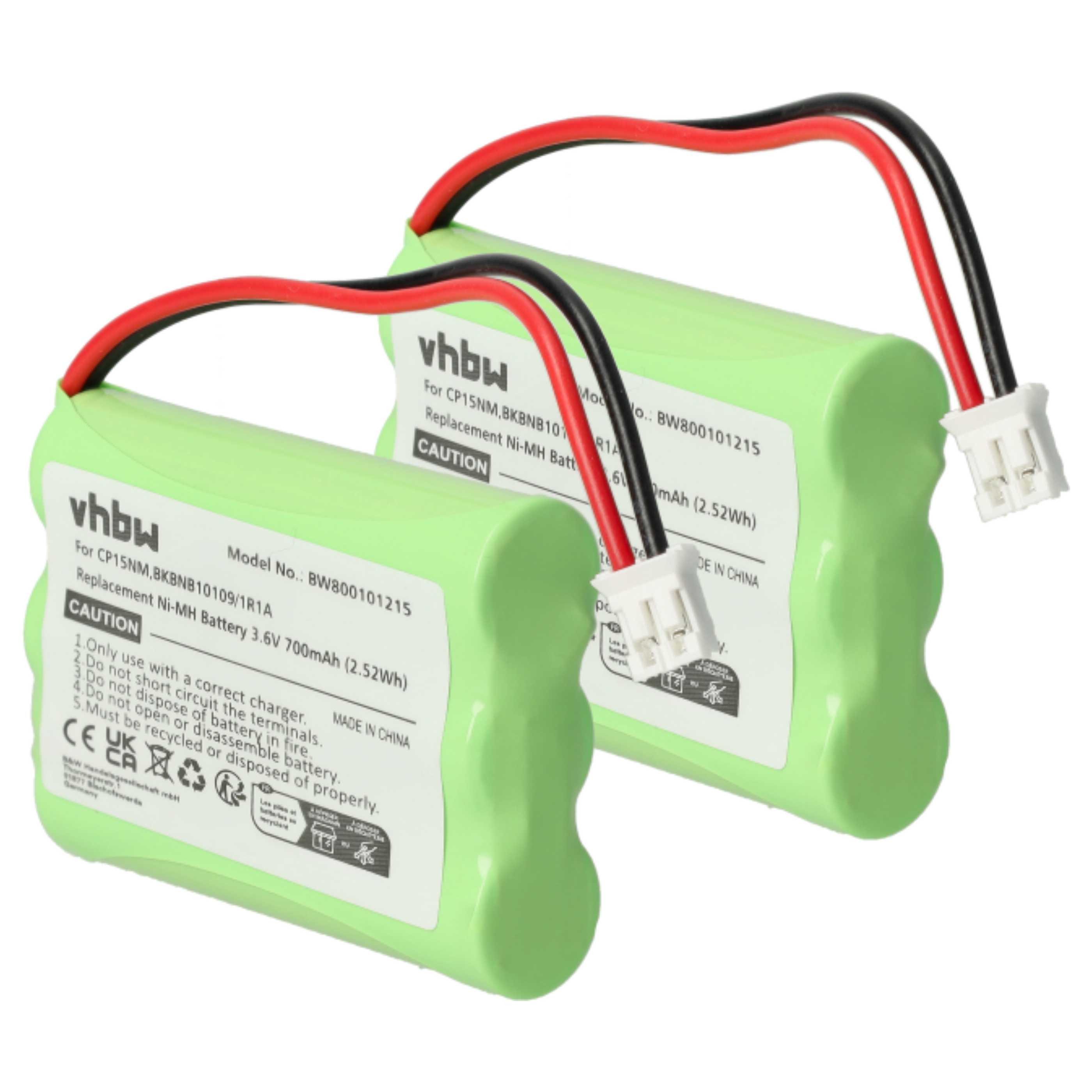 vhbw Ersatz für Alcatel NTM/BKBNB 101 13/1 für Festnetz & DECT (700 mAh, Akku NiMH 700 mAh (3,6 V)