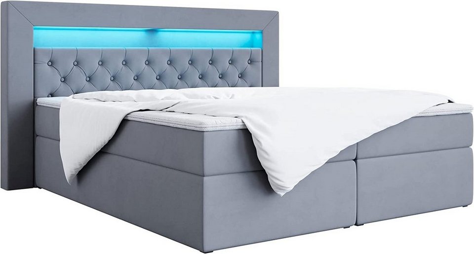 Mks Meble Boxspringbett Gold 6 Mit Bettkasten Doppelbett Mit