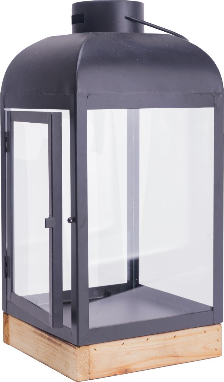 Trend Line Dekofigur Trendline Laterne Metall 37 X 18 Cm Schwarz Matt