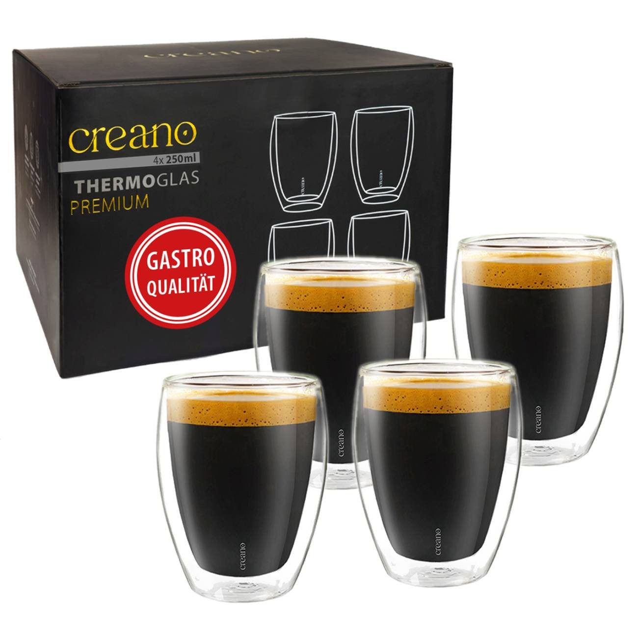 Creano Teeglas Creano Doppelwandige Premium Gläser In Gastro Qualität