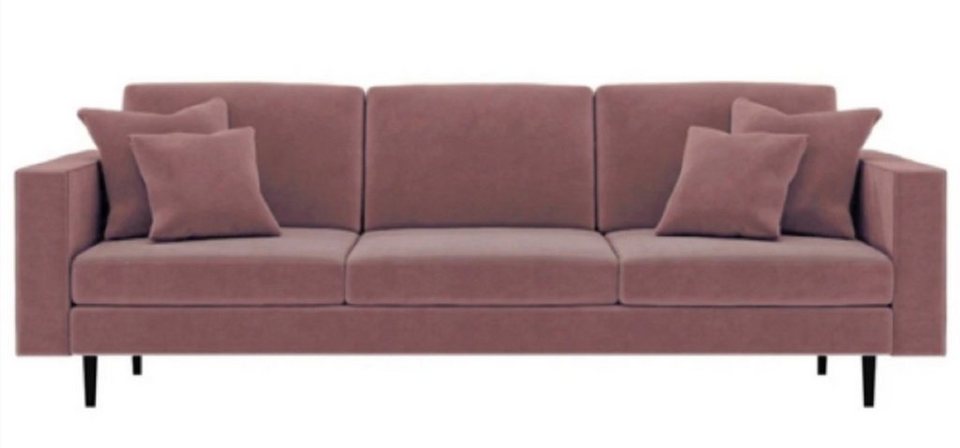 Jvmoebel Sofa Moderner Rosa Viersitzer Luxus Couch Wohnzimmer Sofas