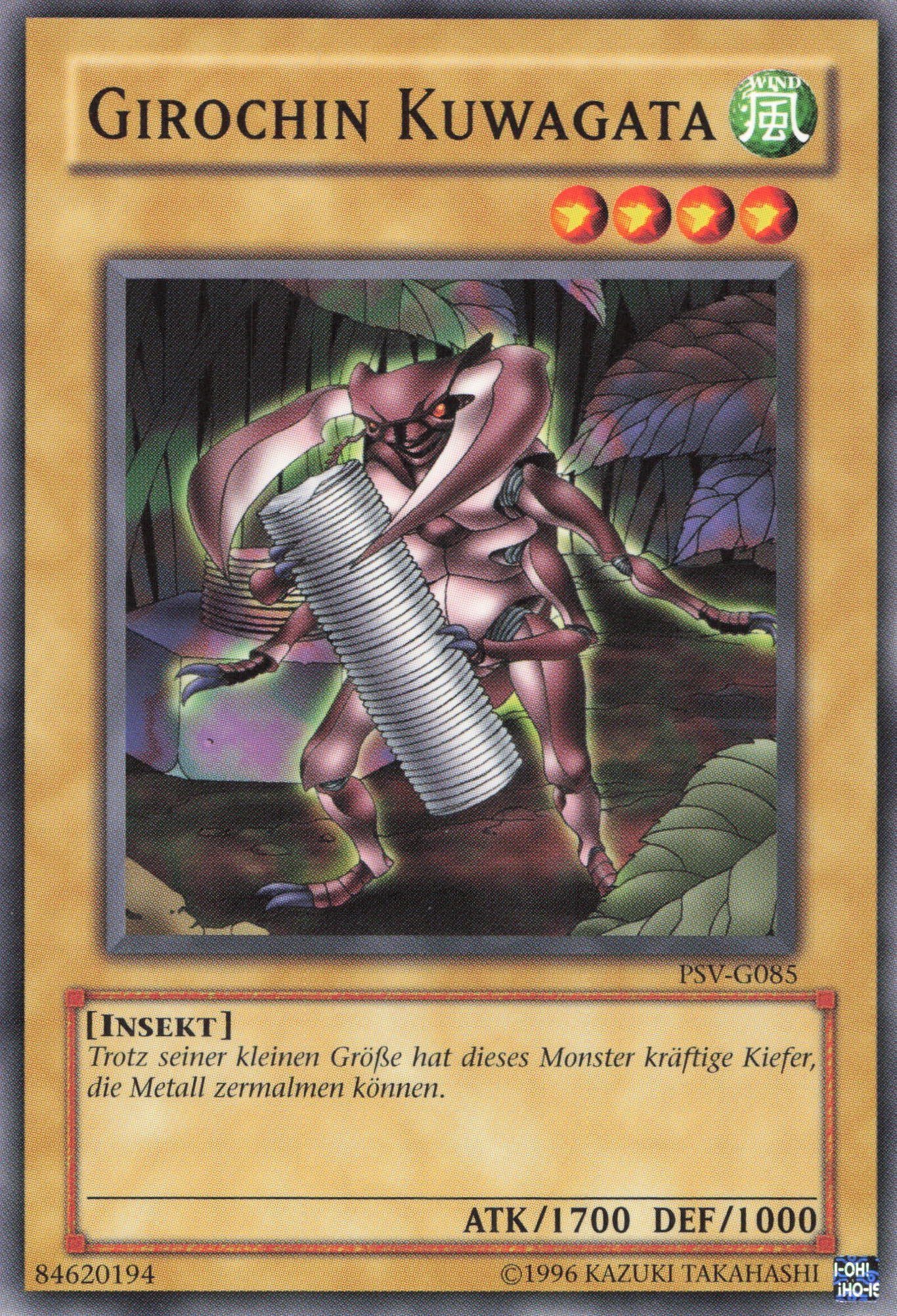 Recollectibles Sammelkarte Yugioh Karte Girochin Kuwagata V 1 Deutsch