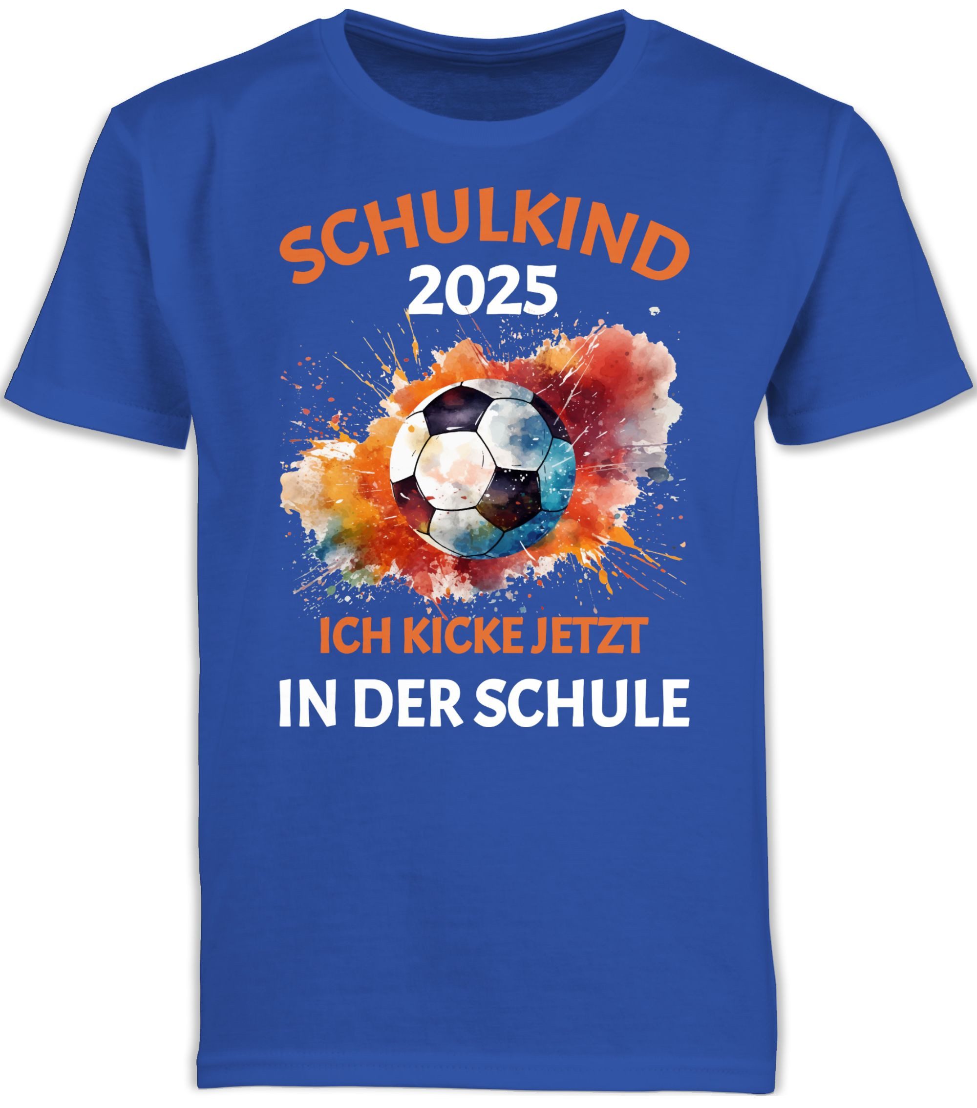 Shirtracer T-Shirt Schulkind 2025, Ich kicke jetzt in der Schule, Geschenk Einschulung ...