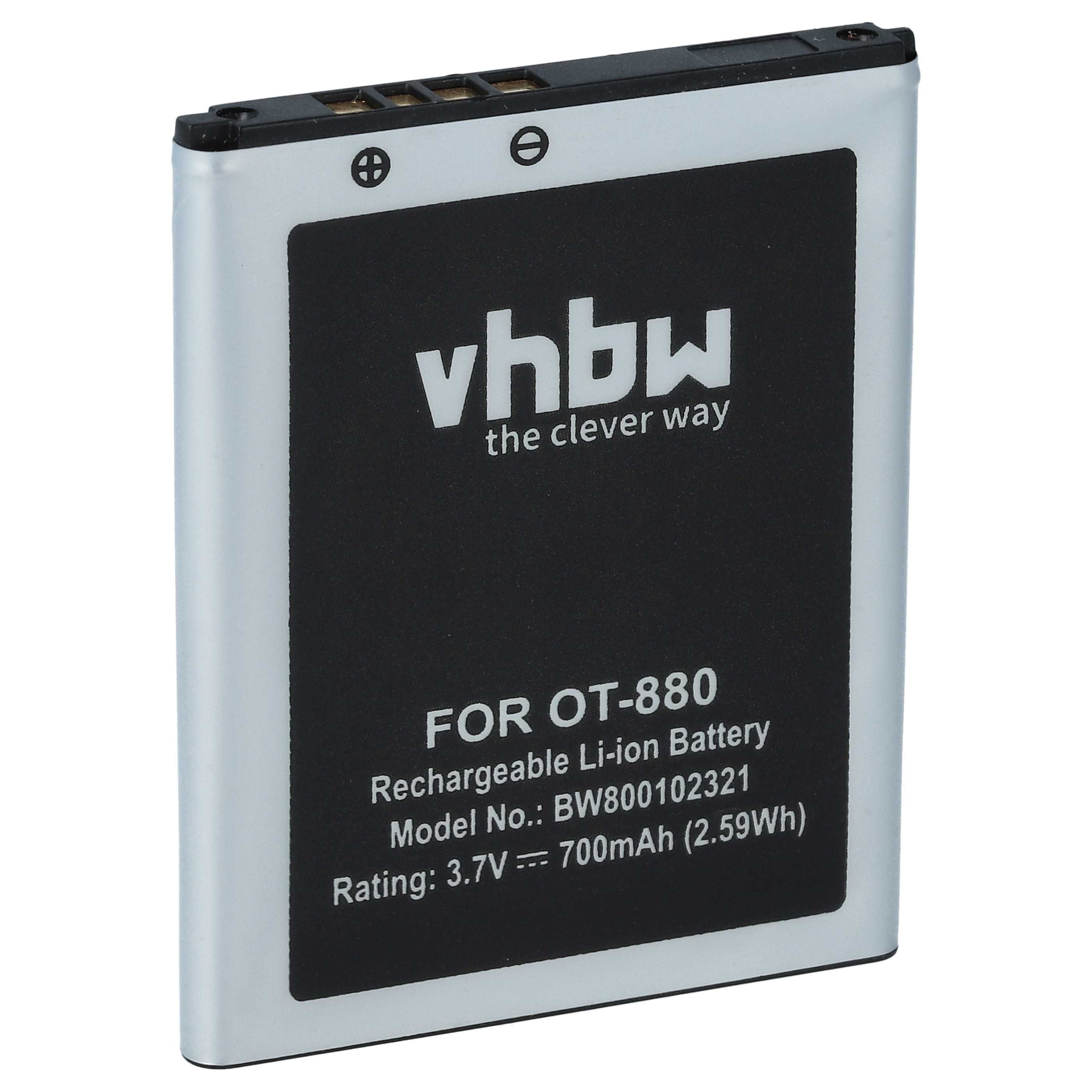 vhbw passend für AT&T OT-871AG, Gophone GEMINI Mobilfunk (700 mAh, 3,7 V, Smartphone-Akku Li-Ion ...
