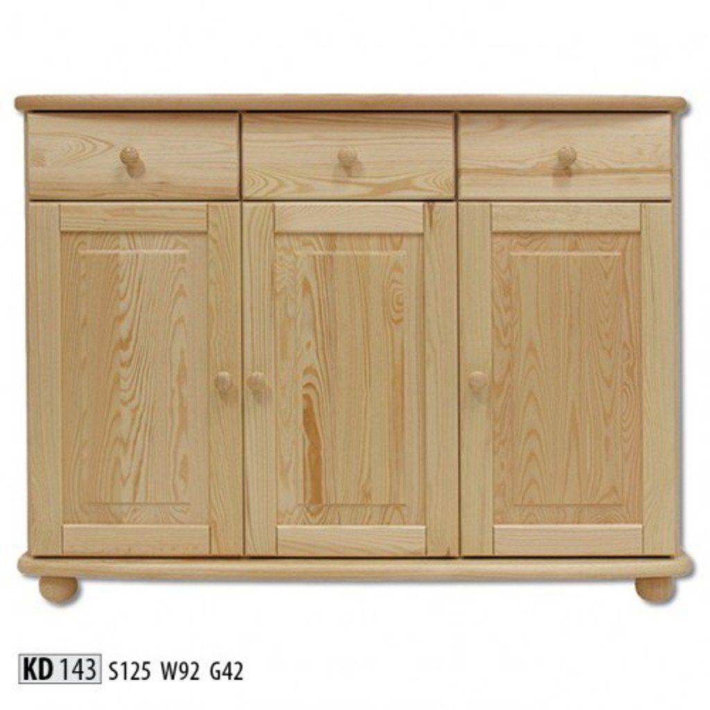 Jvmoebel Sideboard Sideboard Anrichte Kommode Kiefer Massiv Wohnzimmer