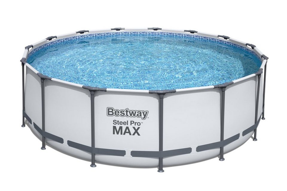 BESTWAY Framepool »Bestway Steel Pro MAX Pool Set Rund 457x122 cm« (Set ... BESTWAY Framepool »Bestway Steel Pro MAX Pool Set Rund 457x122 cm« (Set ...