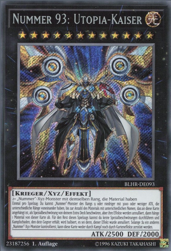 Recollectibles Sammelkarte Yugioh Karte Nummer 93 Utopia Kaiser