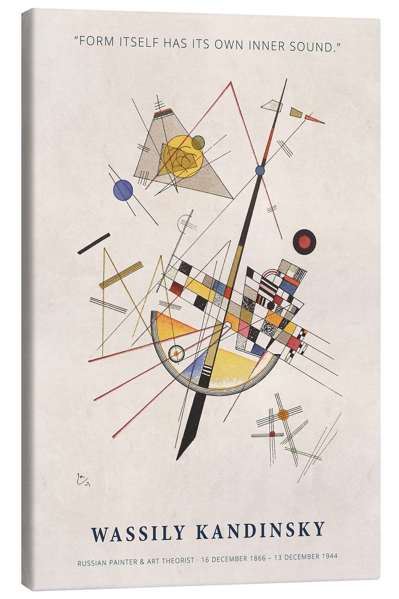 Posterlounge Leinwandbild Wassily Kandinsky Form Itself Has Its Own