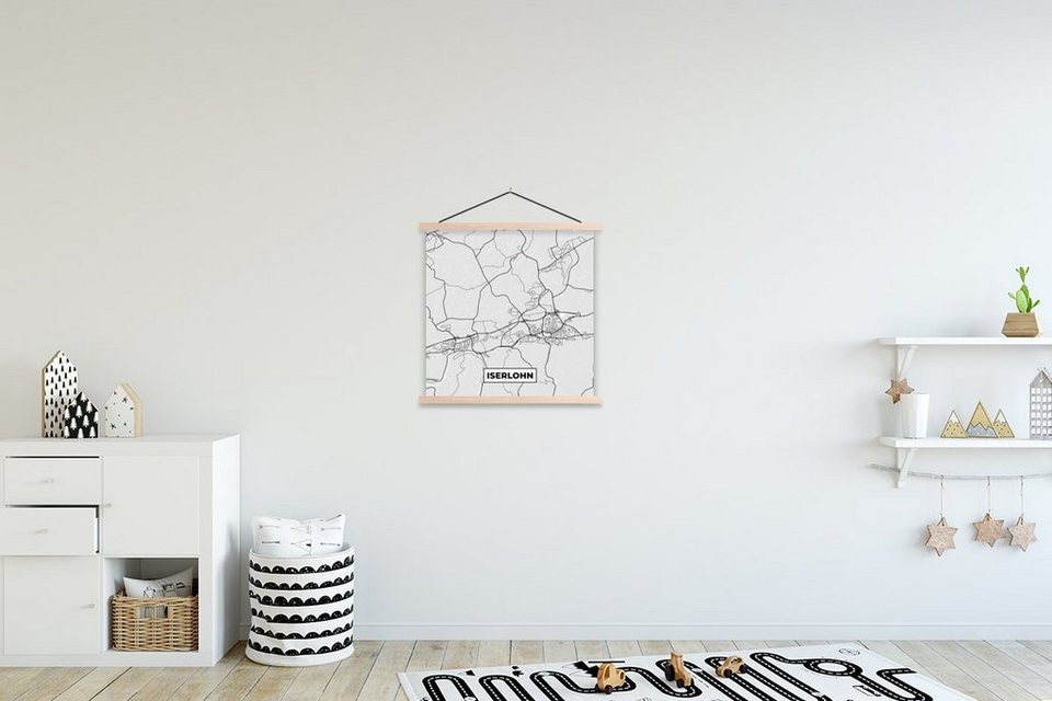 Muchowow Poster Karte Iserlohn Deutschland Stadtplan Karte 1