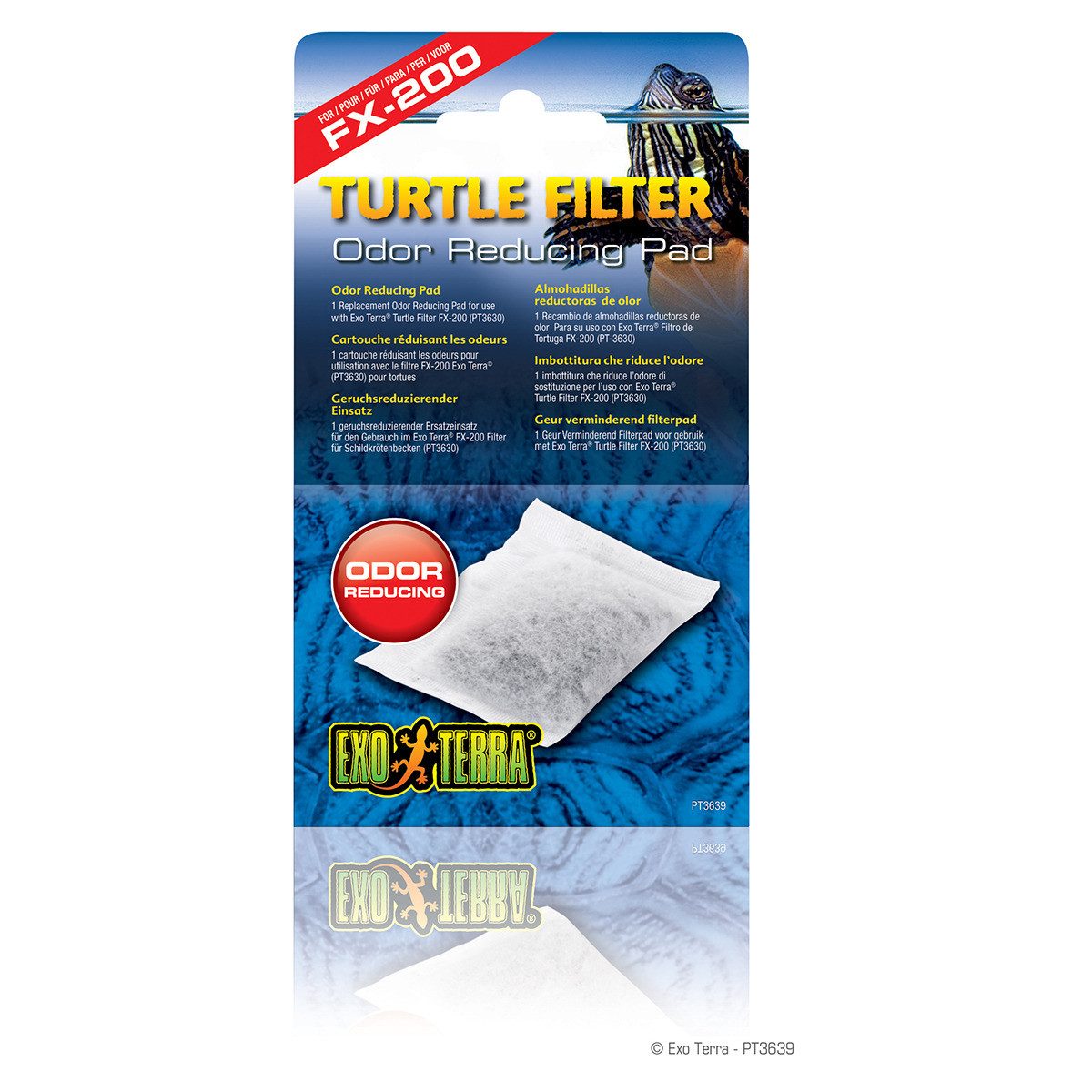 Exo Terra Aquariumfilter Geruchsreduzierendes Pad für Turtle Filter FX-200