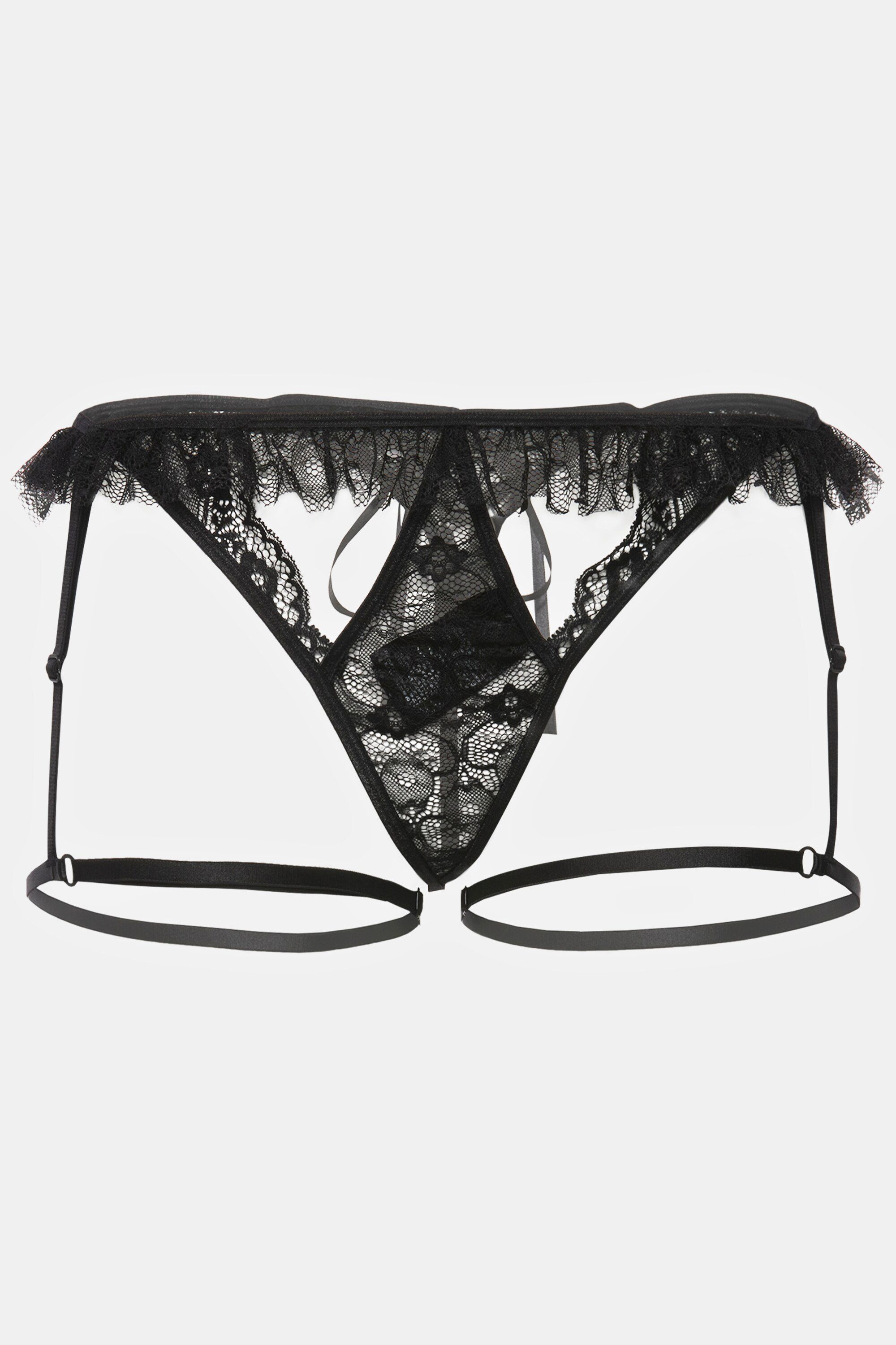 Ulla Popken Slip String ouvert stockings