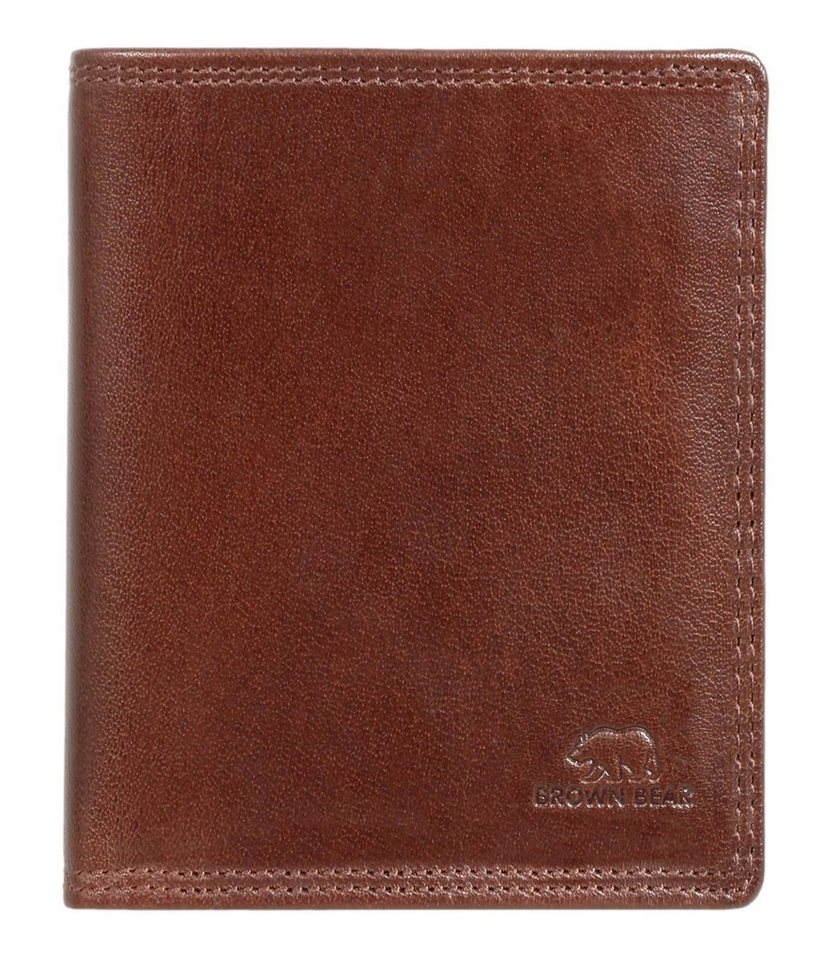 Brown Bear Geldbörse Modell 8002 Hochformat Aus Echtleder Mit 11