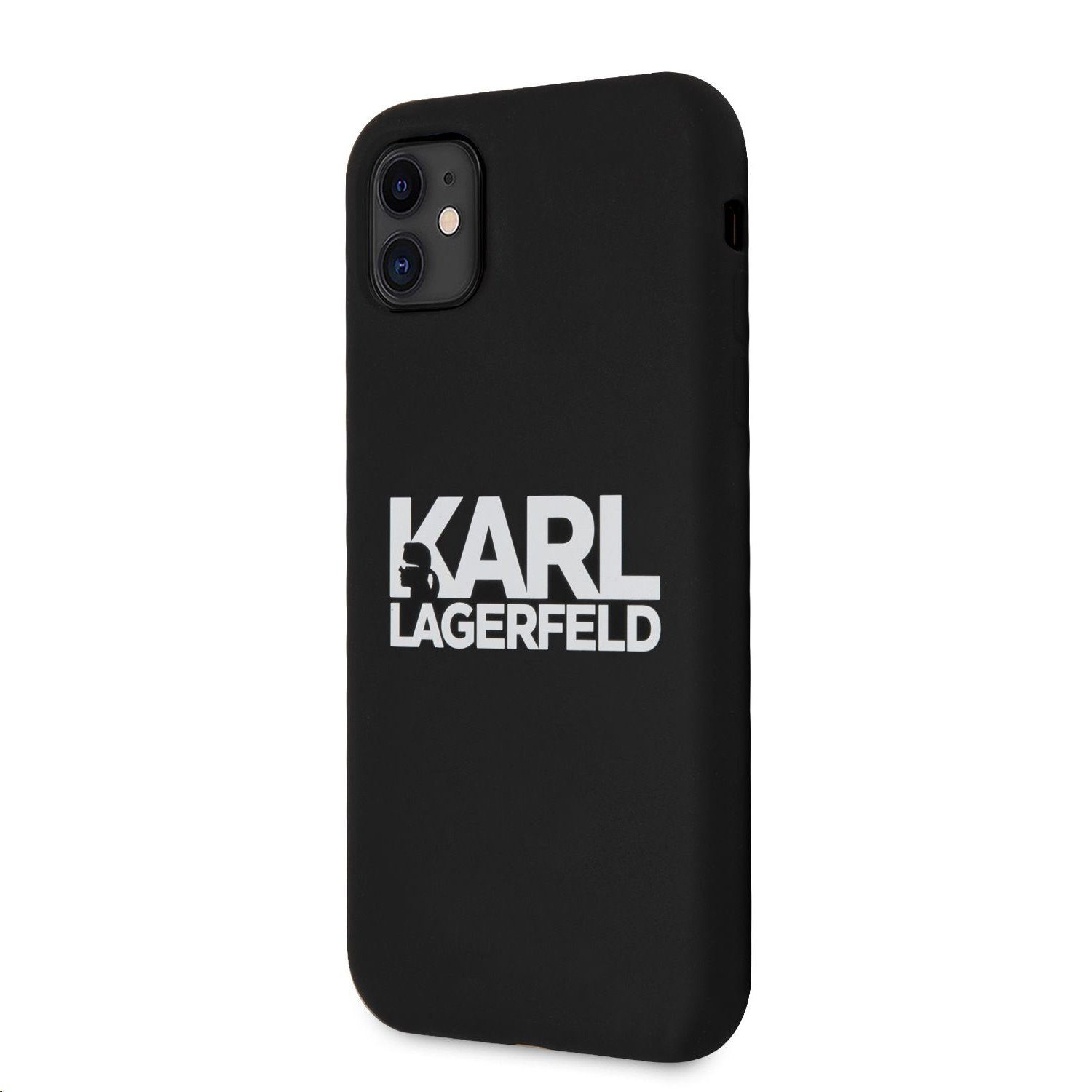 KARL LAGERFELD Handyhülle Karl Lagerfeld Stack weiß Logo Silicone Case ...