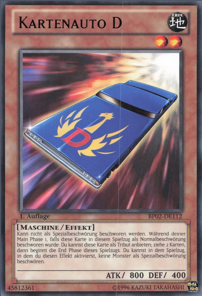 Recollectibles Sammelkarte Yugioh Karte Kartenauto D V 2 Yu Gi Oh