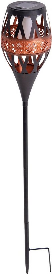 Näve Led Solarleuchte Flame Light Led Fest Integriert Warmweiß Led