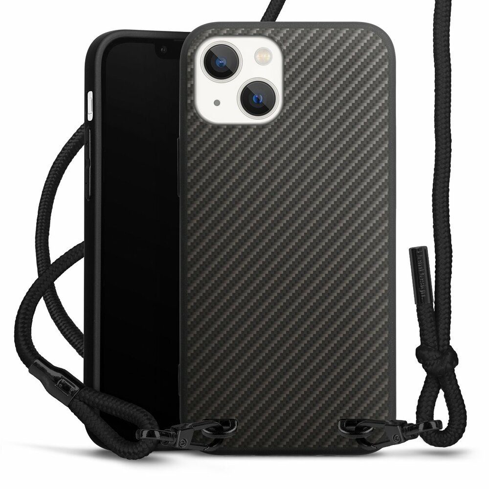 Deindesign Handyhülle Metallic Look Muster Carbon Carbon Apple