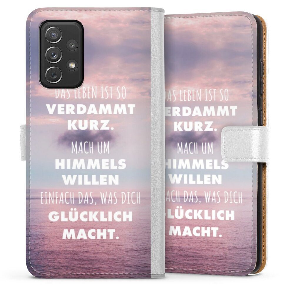 Deindesign Handyhülle Glück Spruch Statement Das Leben Ist So Verdammt