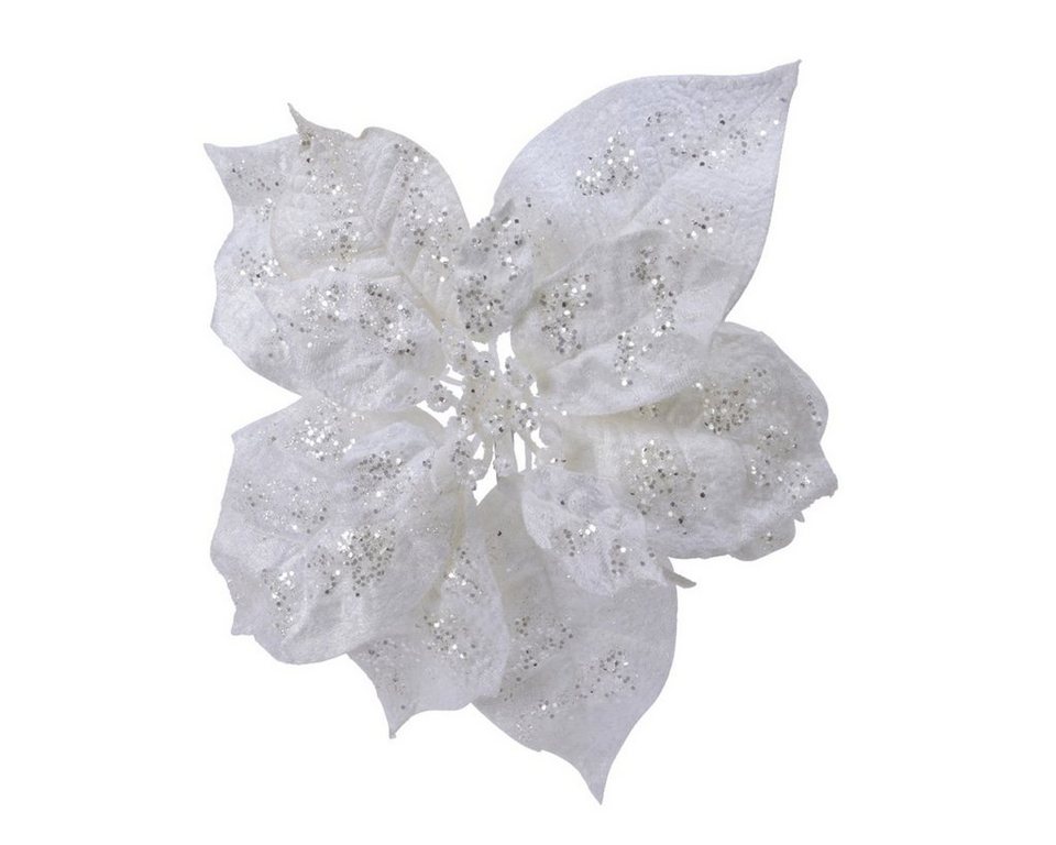 Decoris Season Decorations Weihnachtsbaumklammer Weihnachtsstern Blume
