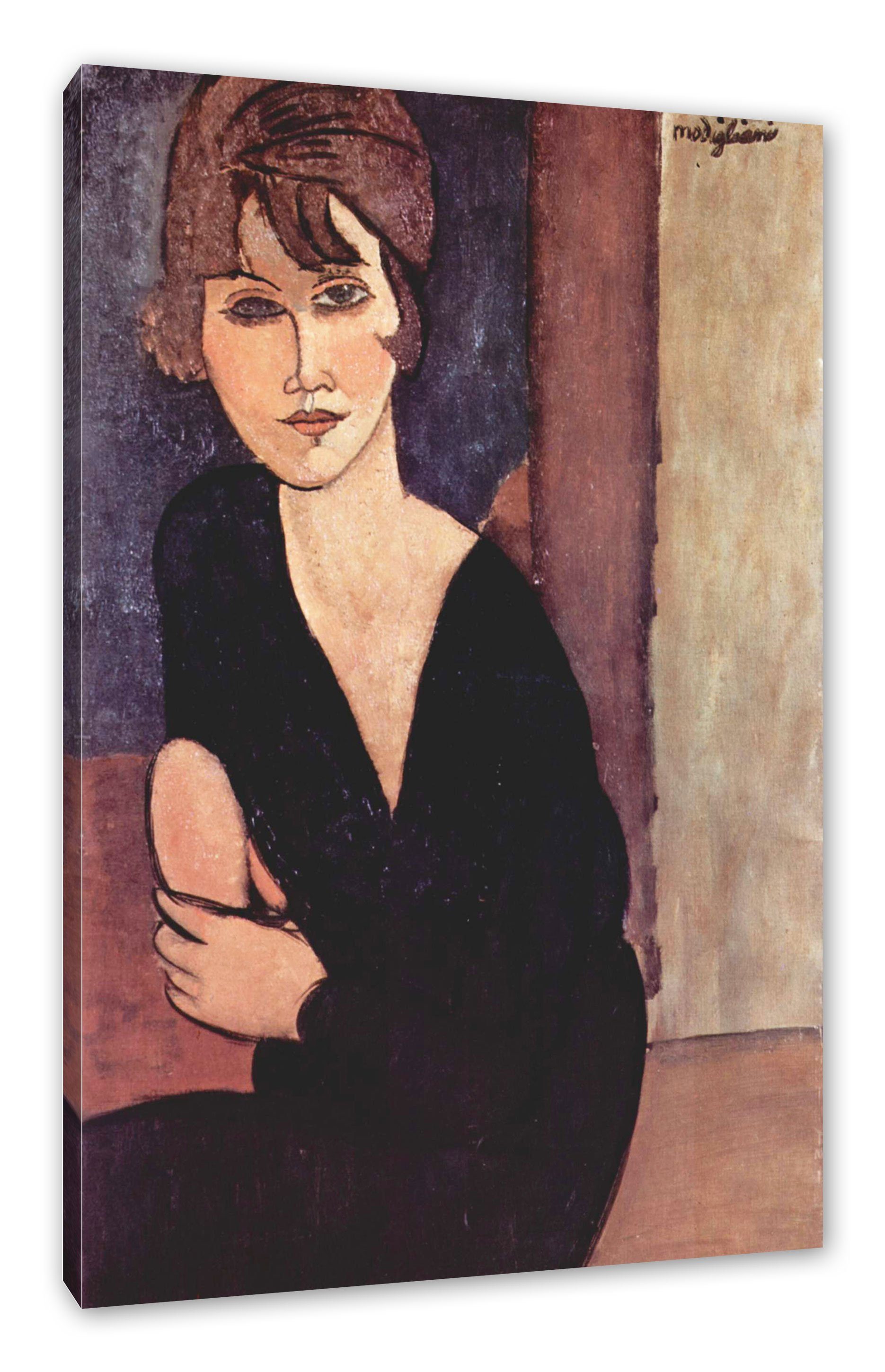 Pixxprint Leinwandbild Amedeo Modigliani Sitzende Frau Amedeo