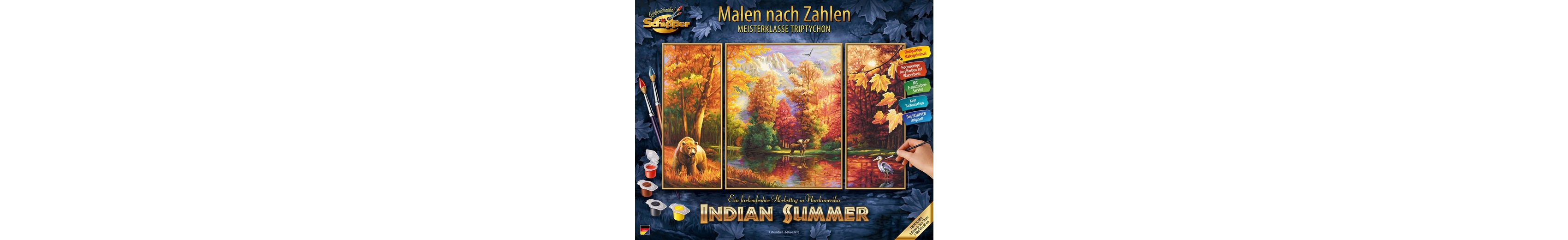 Schipper Malen nach Zahlen »Meisterklasse Triptychon - Indian Summer«, Made in Germany online ...