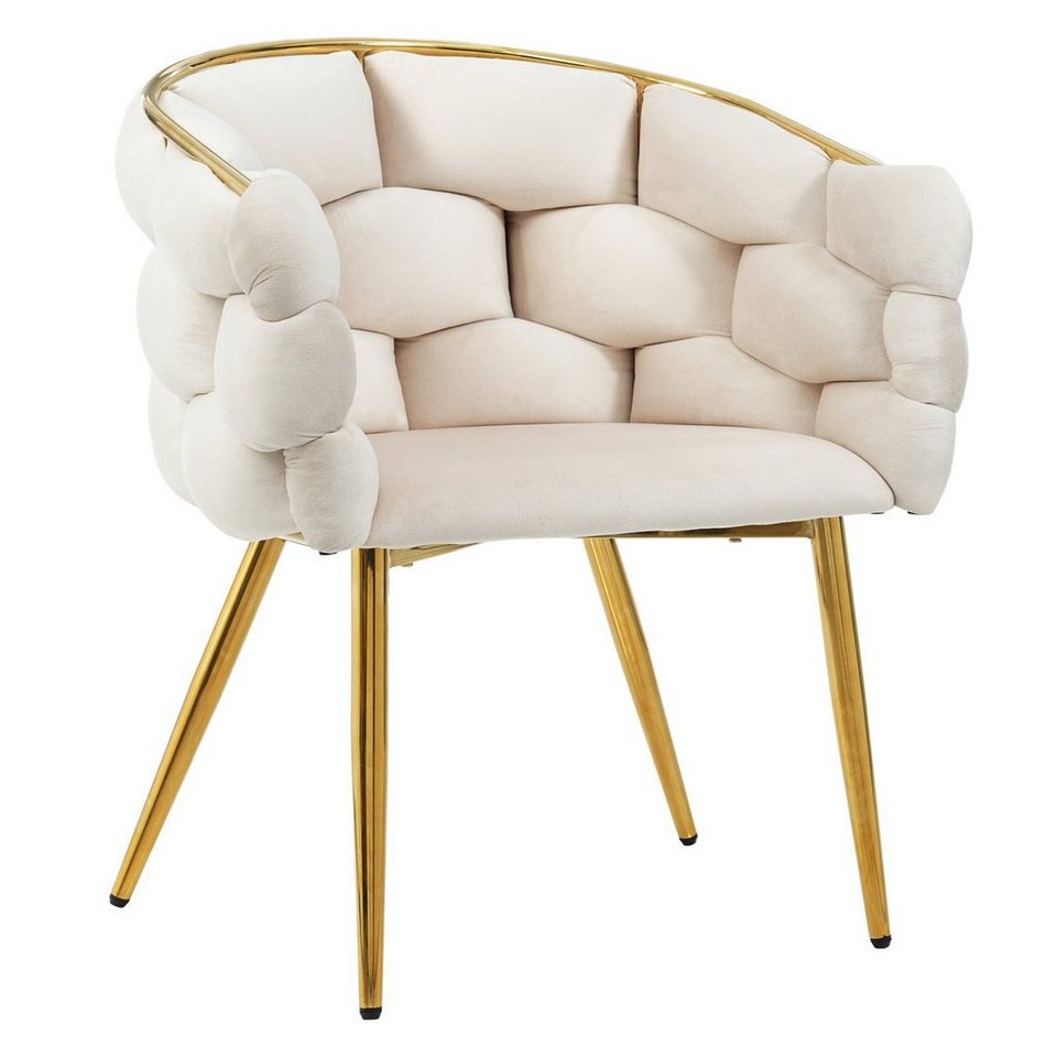 Seezssa Stuhl Samt Akzentstuhl Lounge Stuhl Leichter Luxus Bubble