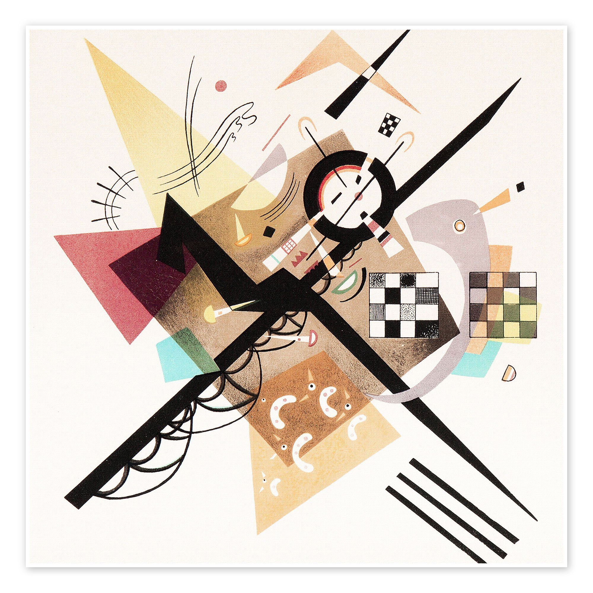 Posterlounge Poster Wassily Kandinsky Entwurf Zu Auf Weiss Ii