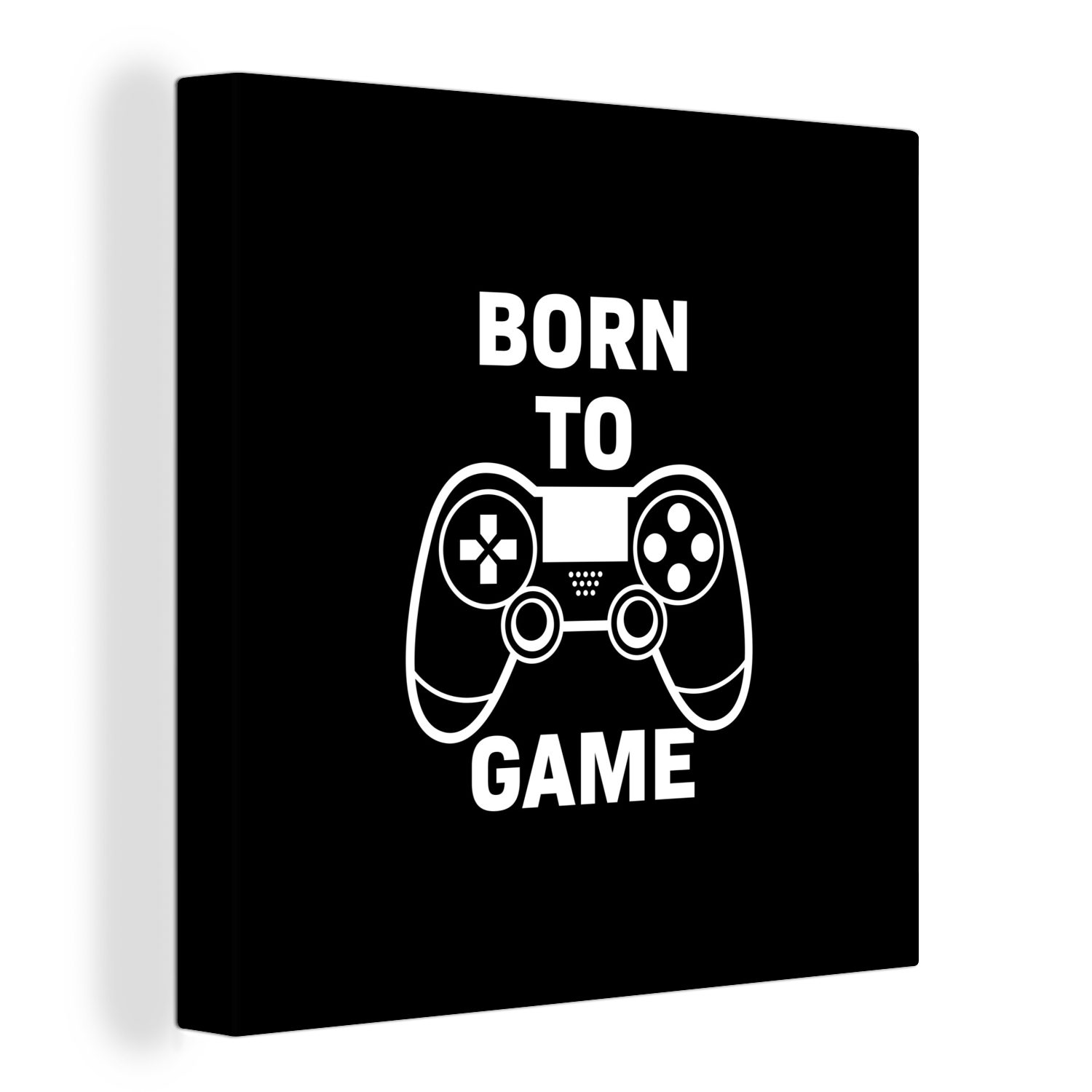 Onemillioncanvasses® Leinwandbild Gaming Zitate Controller Zum