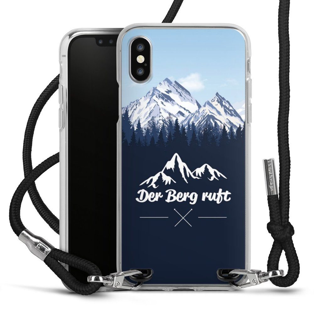 DeinDesign Handyhülle Wanderlust Berg Himmel Winterparadies, Apple iPhone Xs Handykette Hülle ...