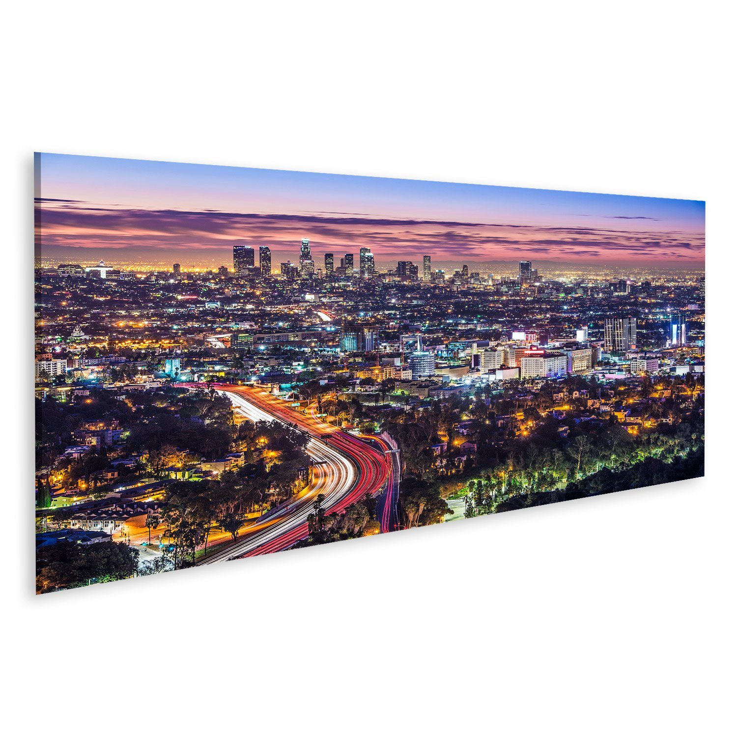 islandburner Leinwandbild Bild auf Leinwand Los Angeles Kalifornien Usa Am Frühen Morgen Die Inn