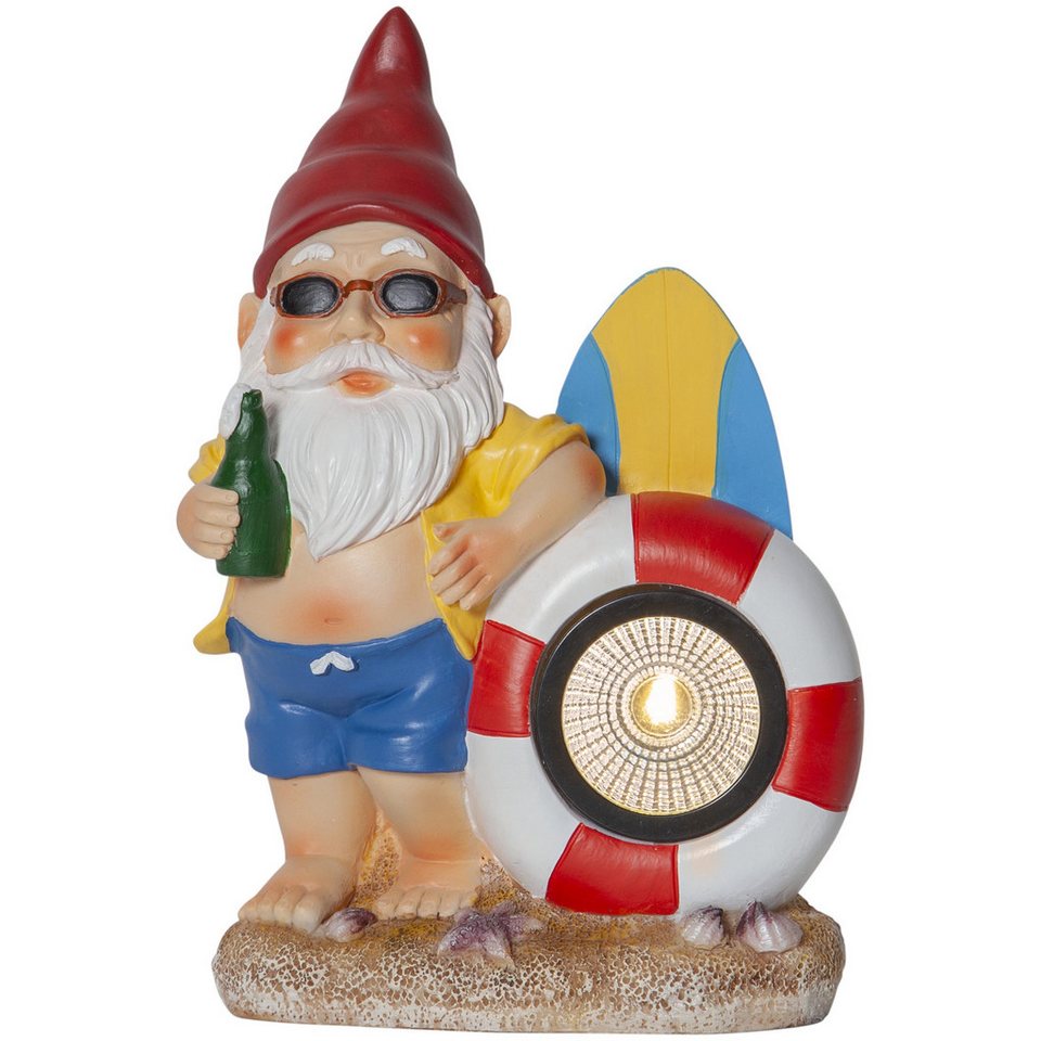 Star Trading Led Dekolicht Solar Figur Gnomy Strandlook Solar Figur