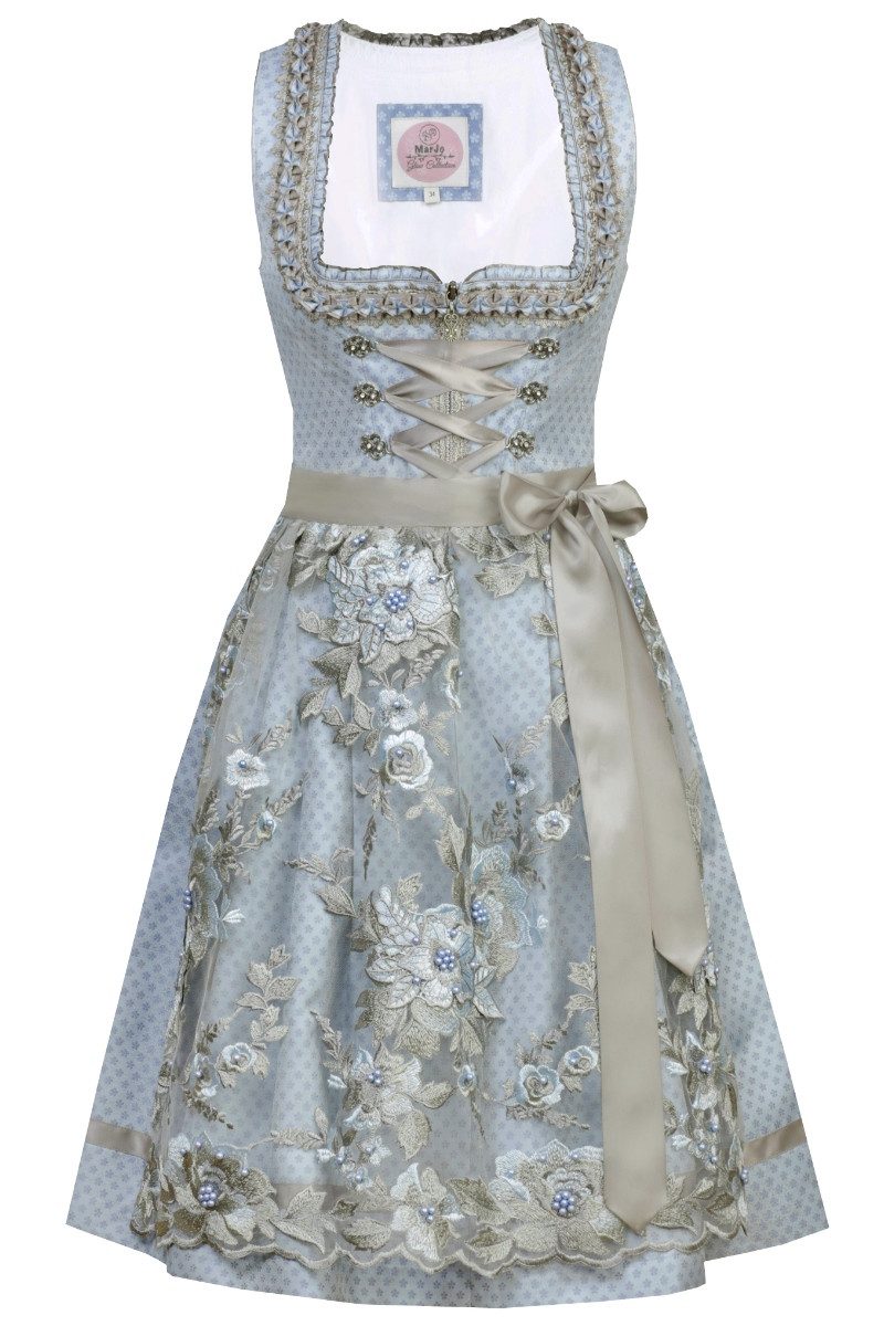 MarJo Dirndl Midi Dirndl 2tlg. - KIMBERLY - eisblau/warm silver, Trachtenkleid