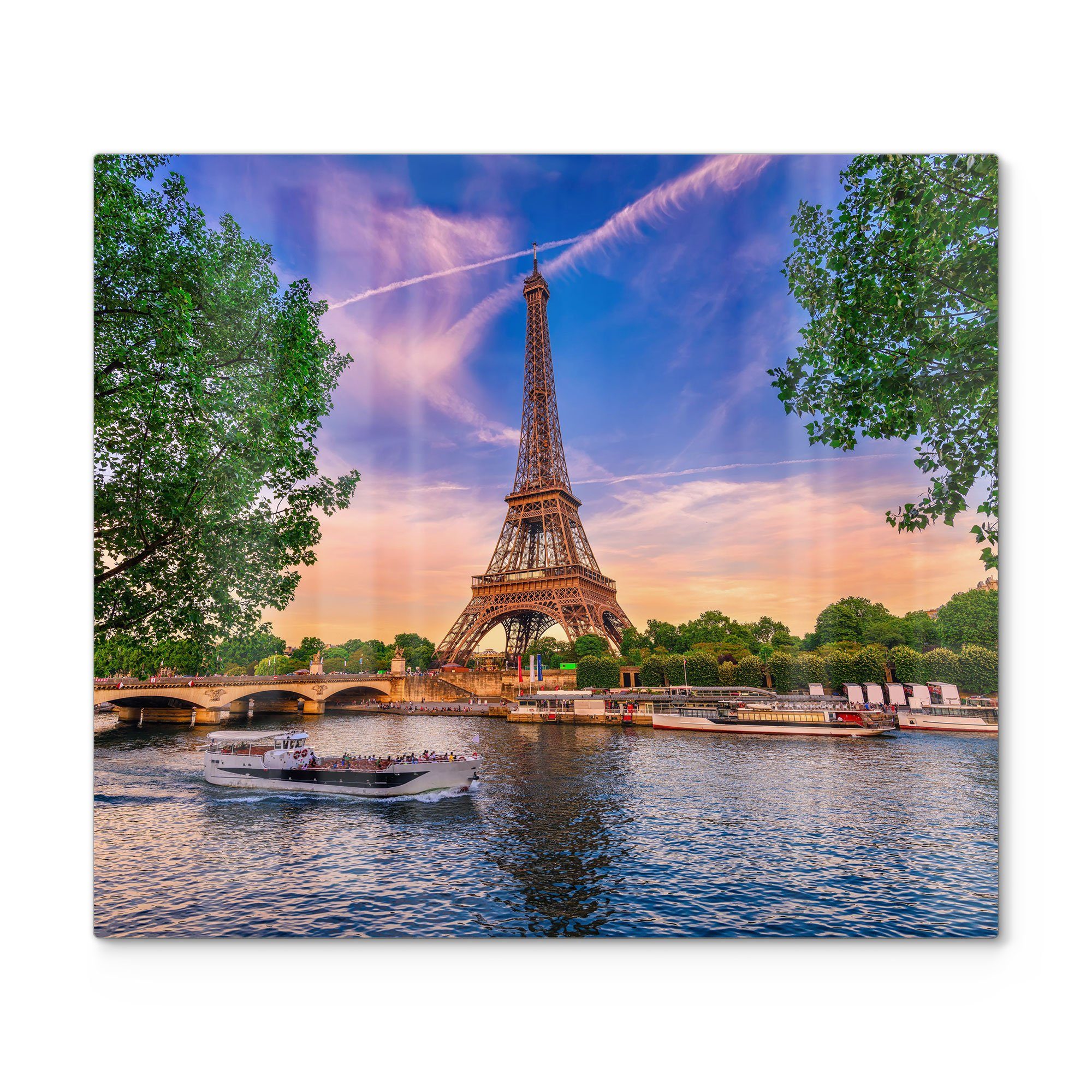 Deqori Herdblende Abdeckplatte Sommer In Paris Glas 1 Tlg
