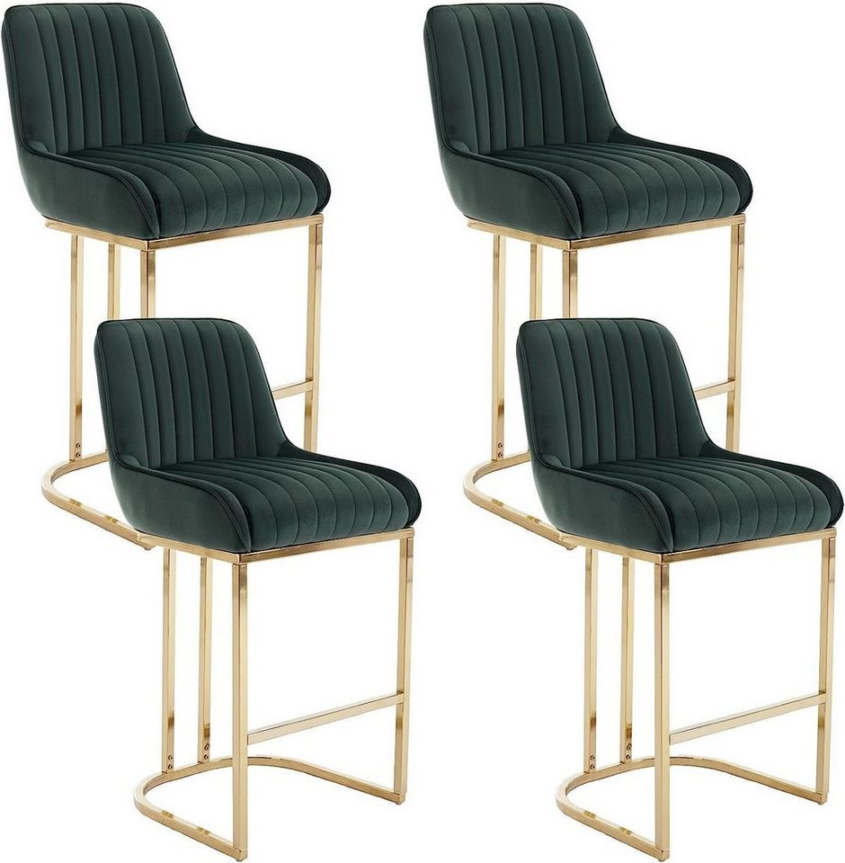 Wahson Office Chairs Barhocker Samt 24er Set Küchenhocker Mit Lehne